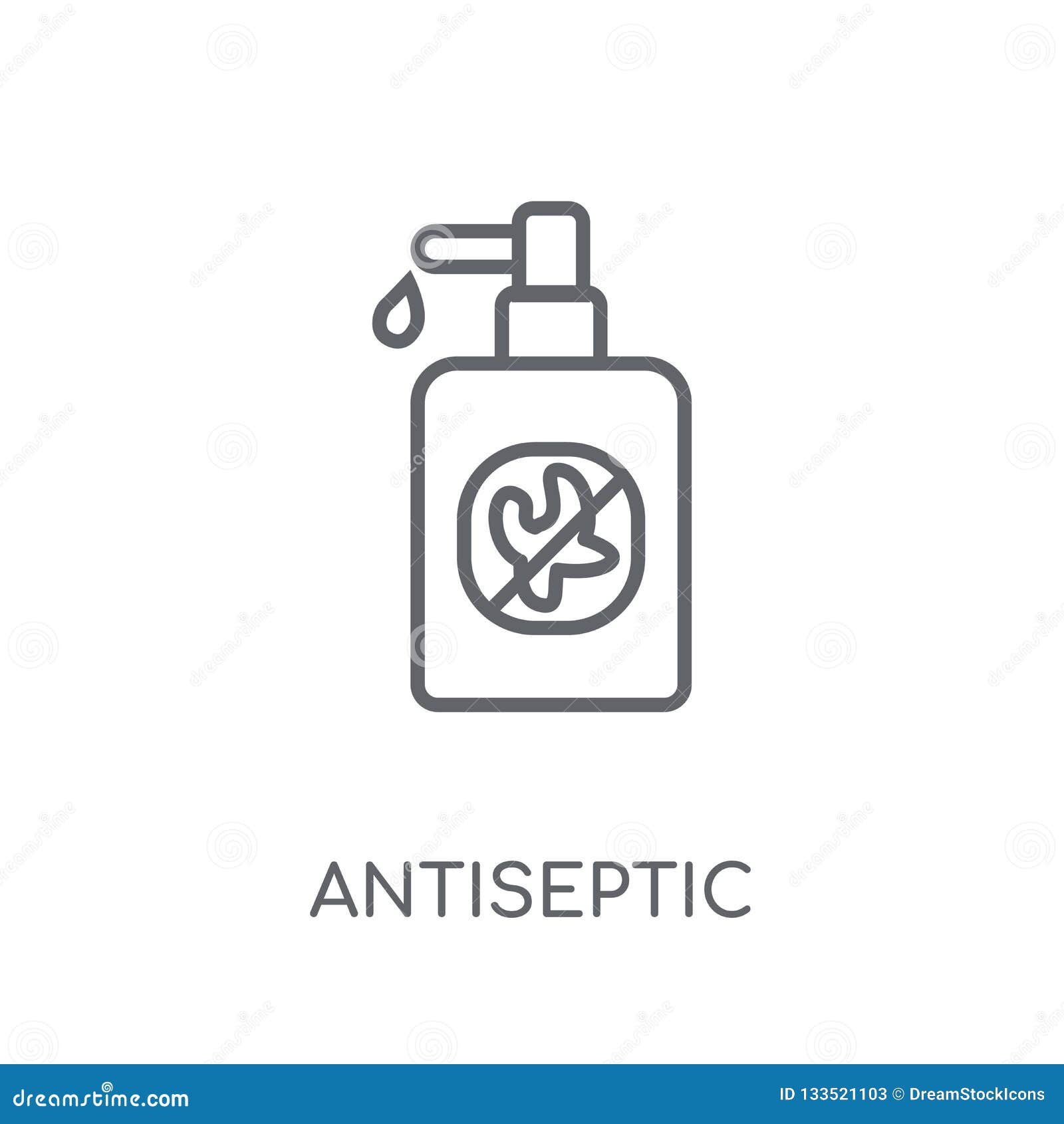 Antiseptic Linear Icon. Modern Outline Antiseptic Logo Concept O Stock ...