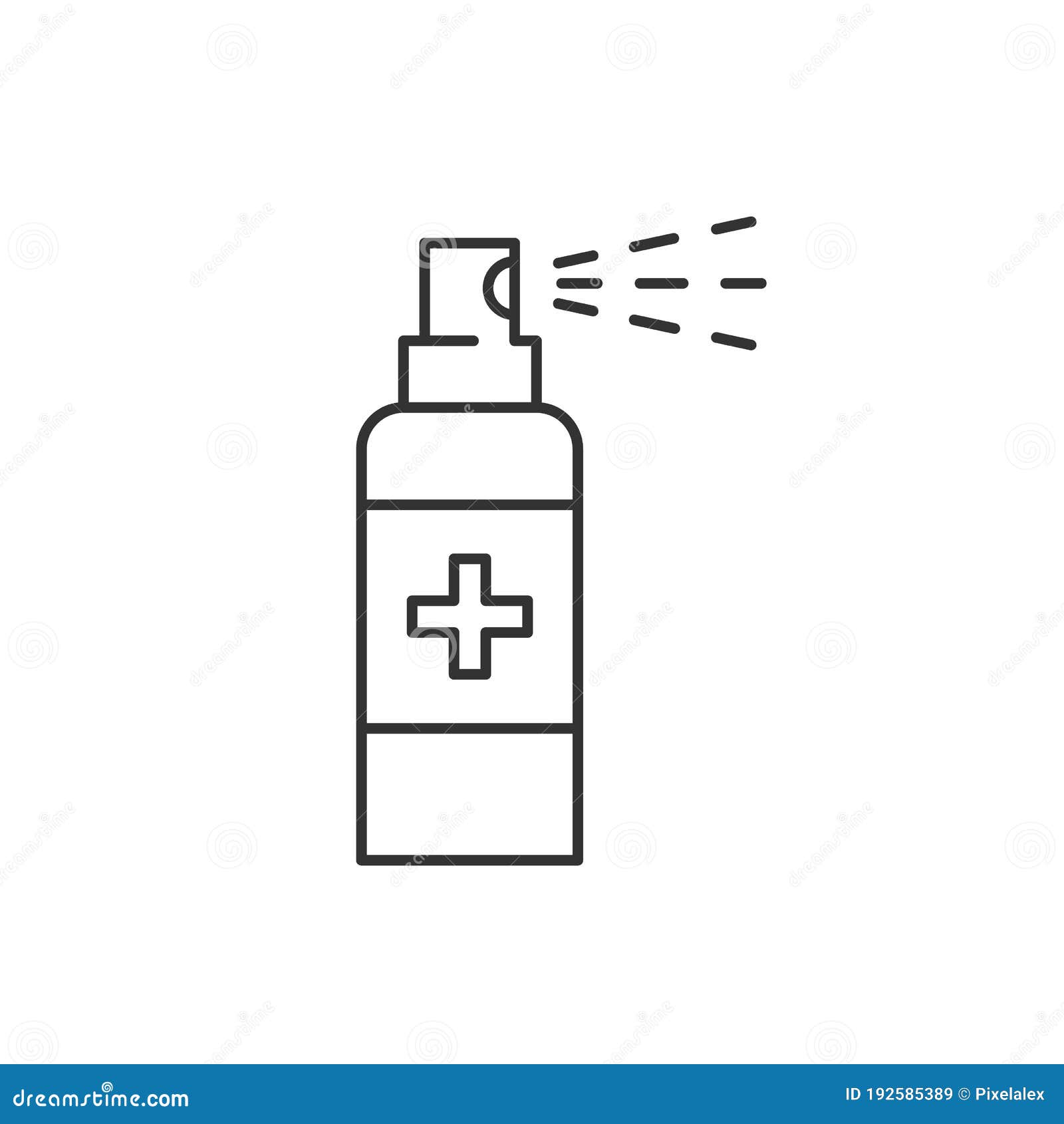 Antiseptic Spray Logo And Label. Sanitizer, Antiseptic And Virus ...