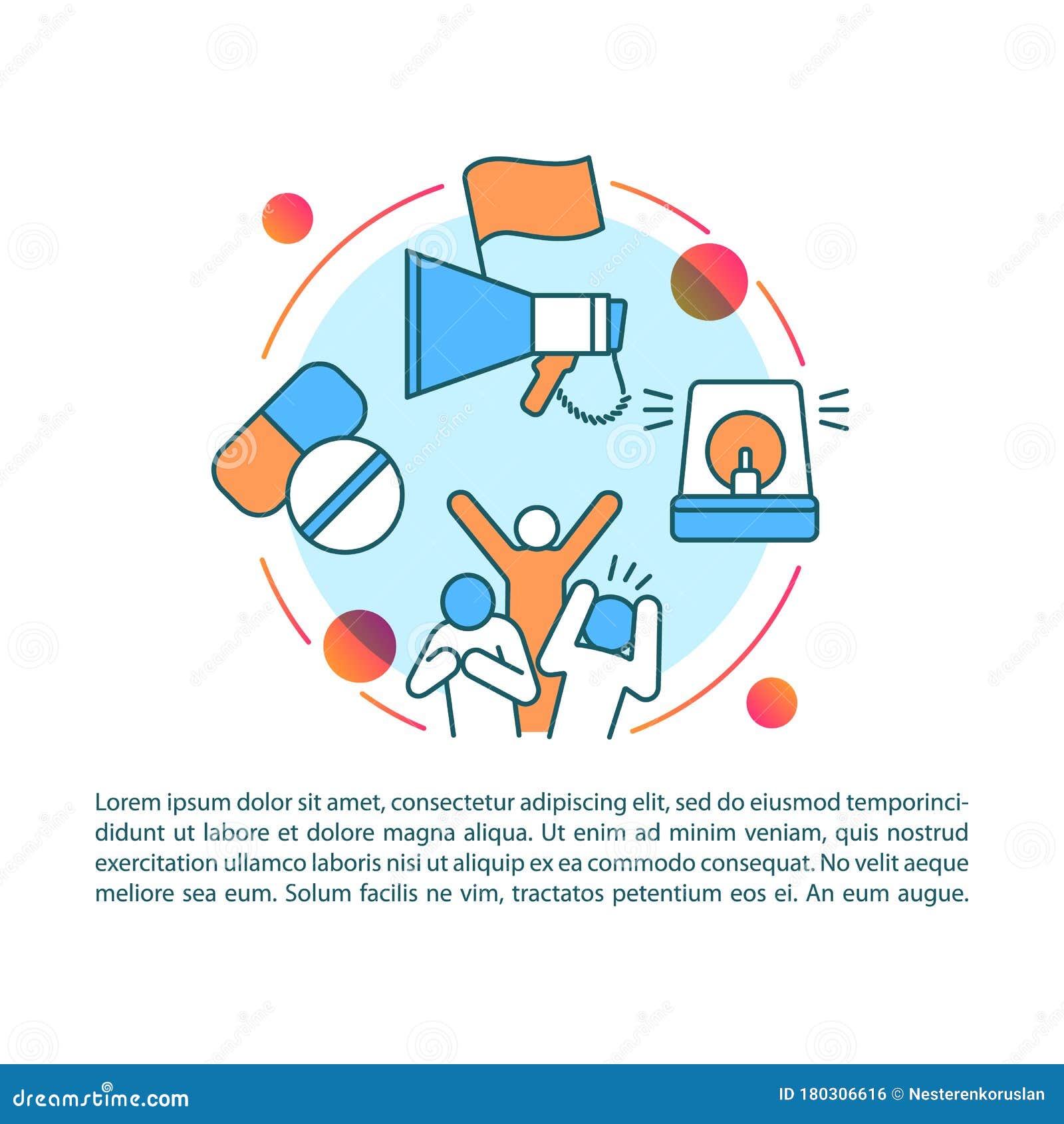 Antisocial Behavior Article Page Vector Template. Social ...