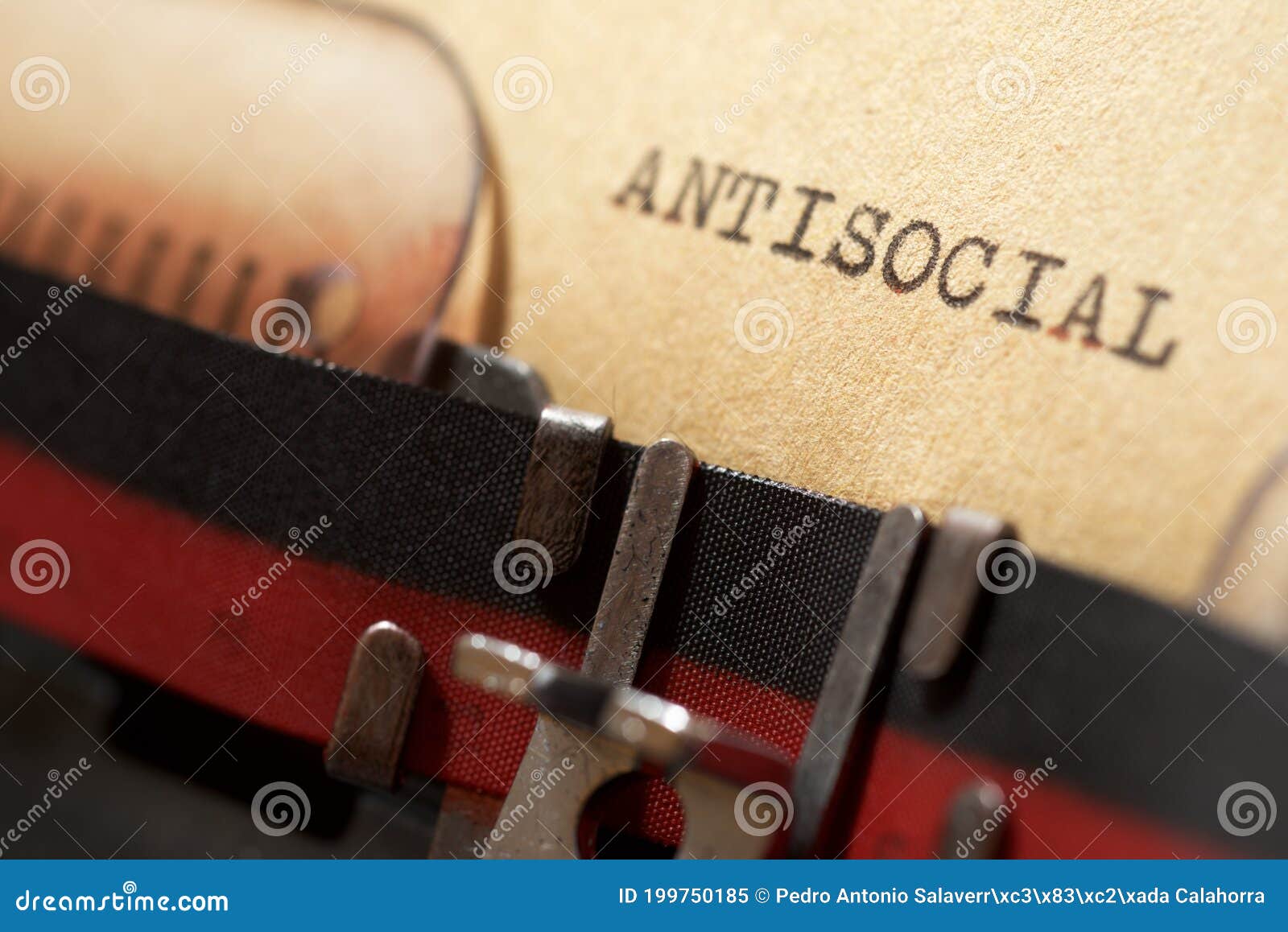 Antisocial word view stock image. Image of alternative - 199750185
