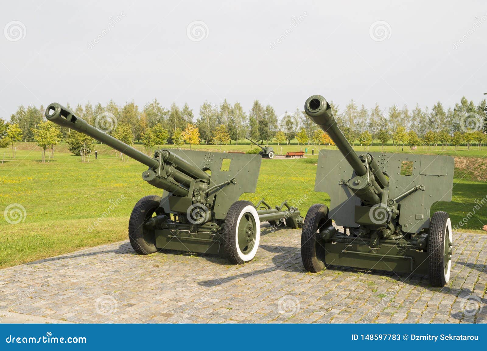 Antitank 75 Mm Gun of the Second World War Editorial Stock Photo ...