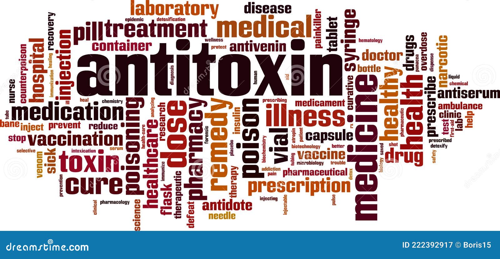 Antitoxin word cloud stock vector. Illustration of cloud - 222392917