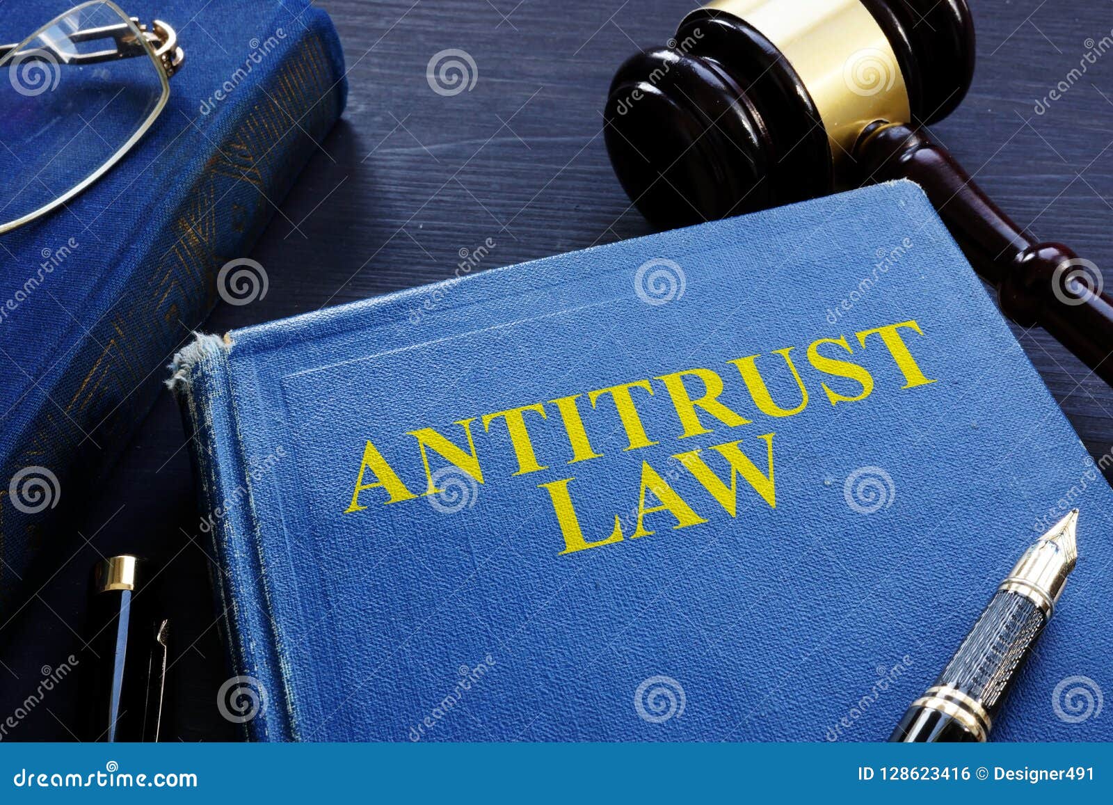 Antitrust Law Book and Gavel on a Desk. Stock Photo - Image of system ...