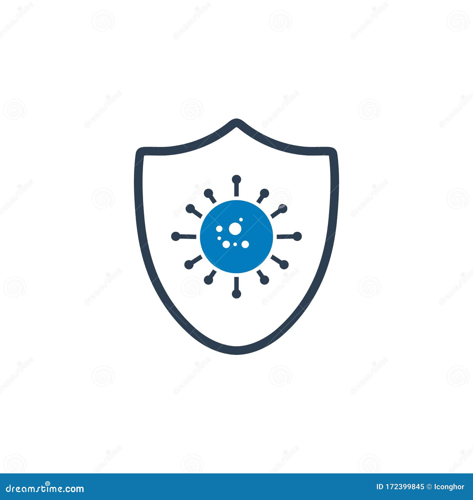 Antibacterial Icon. Simple Vector Bacteria Crossed In Circle ...