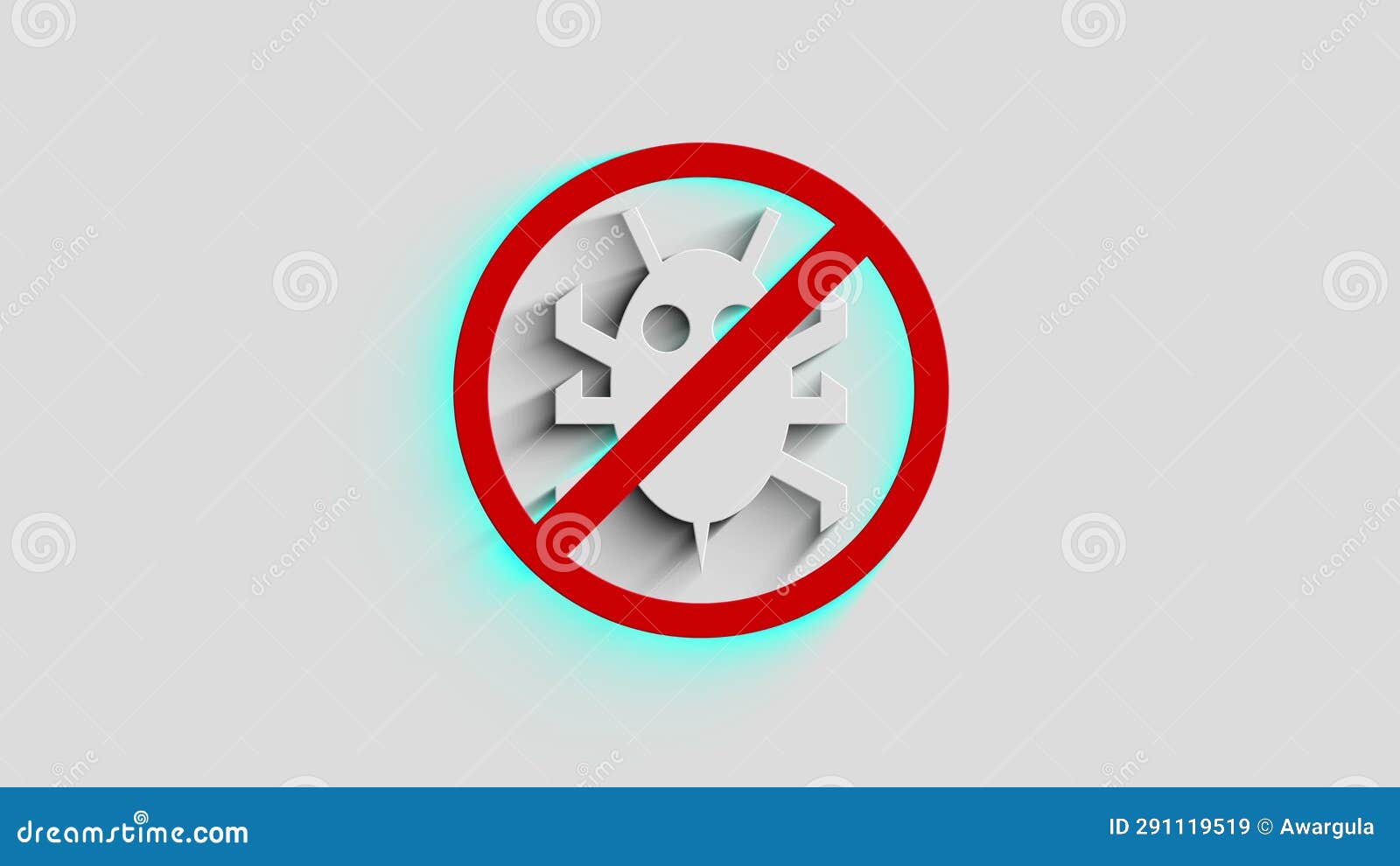 Antivirus Cyber Security Virus Detect Symbol 3d with Shadow Stock Video ...