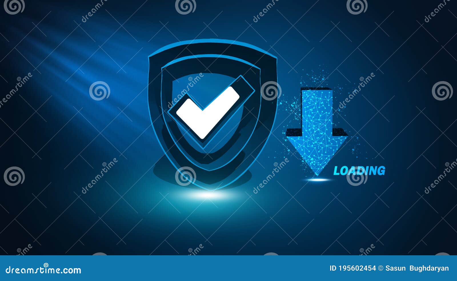 Antivirus Download Security 3d Illustration Stock Photo - Image of ...