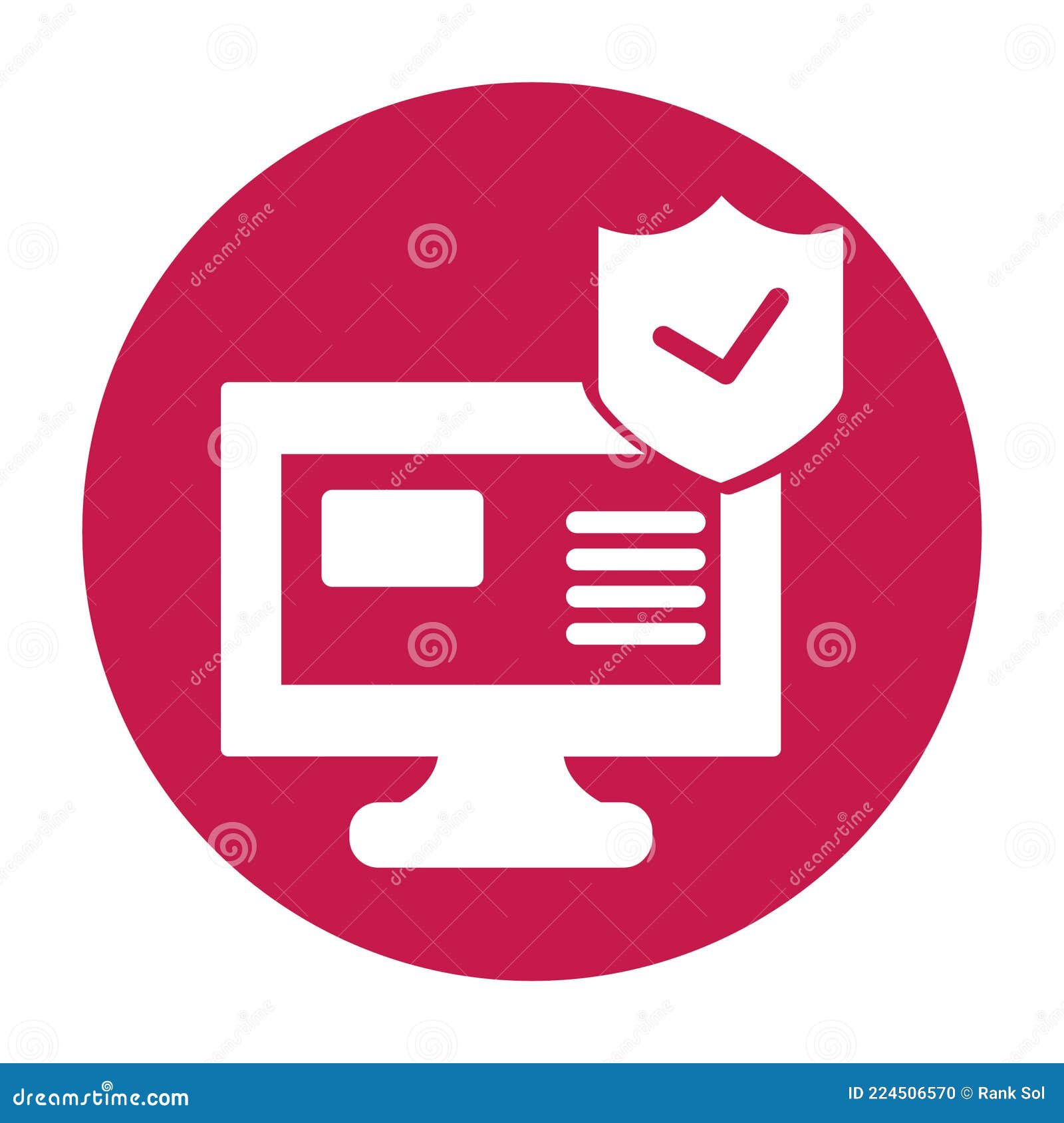 Antivirus Icon Which Can Easily Modify or Edit Stock Vector ...