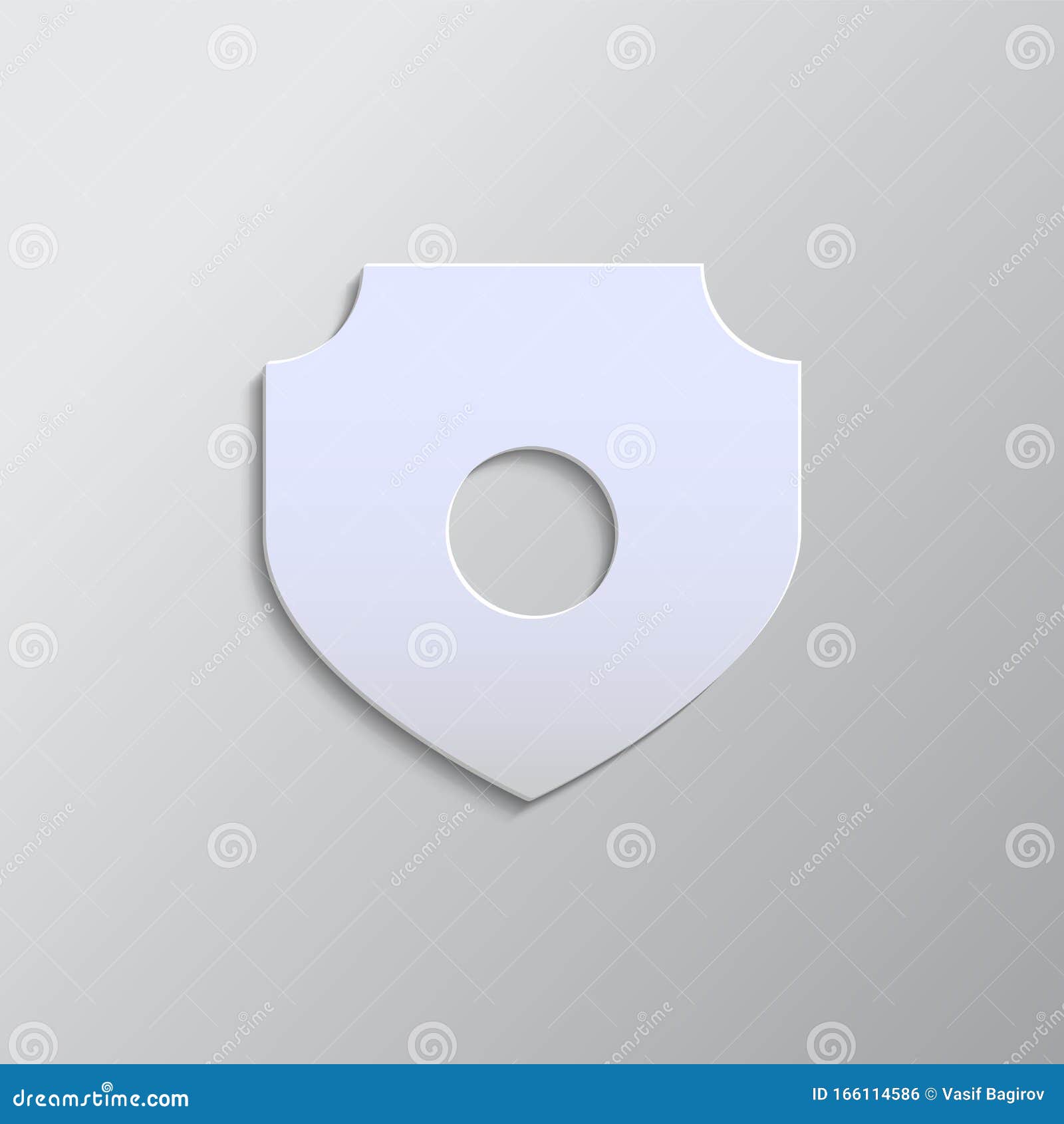 Antivirus, Security Paper Style, Icon- Paper Style Vector Icon Stock ...