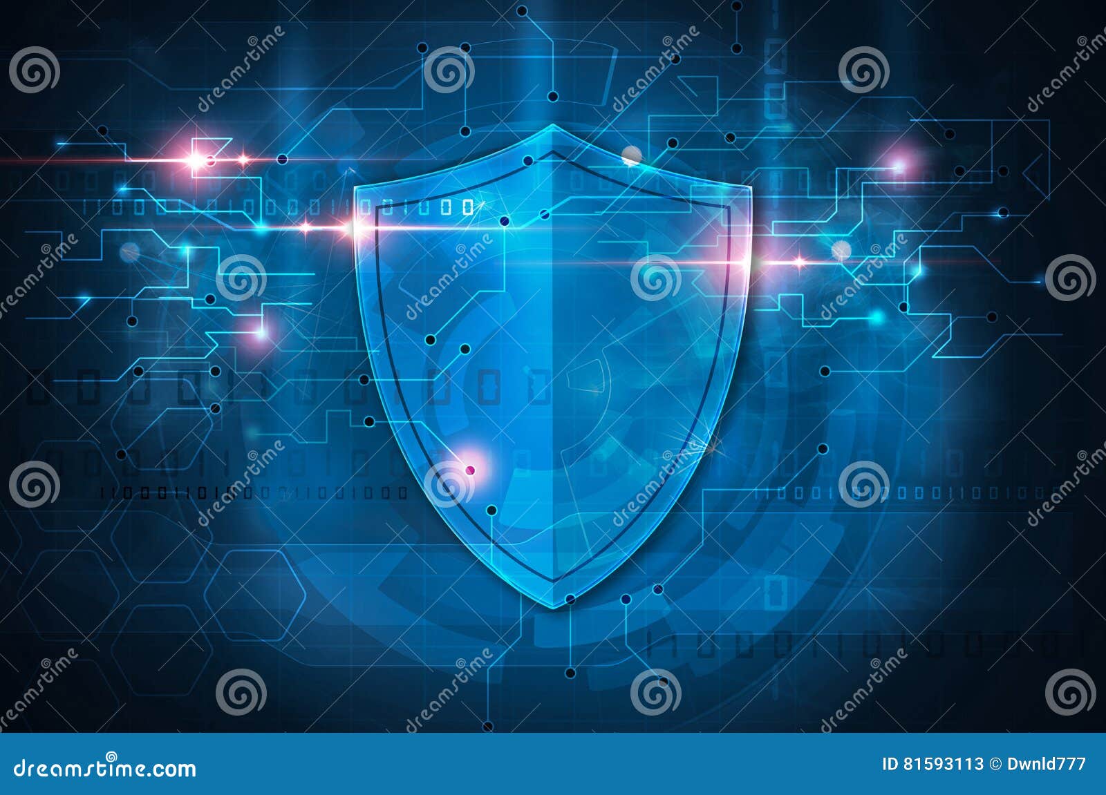 Antivirus shield stock illustration. Illustration of cyber - 81593113
