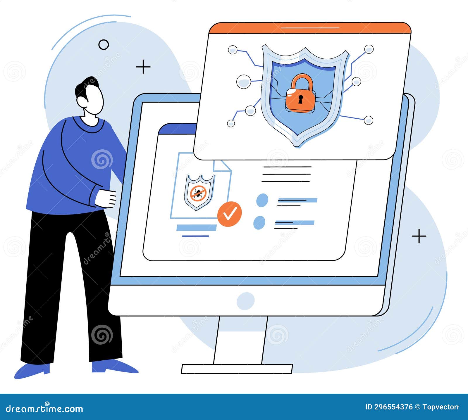 Antivirus Software Development Metaphor. Malware, Computer Virus, Spyware, Industrial ...