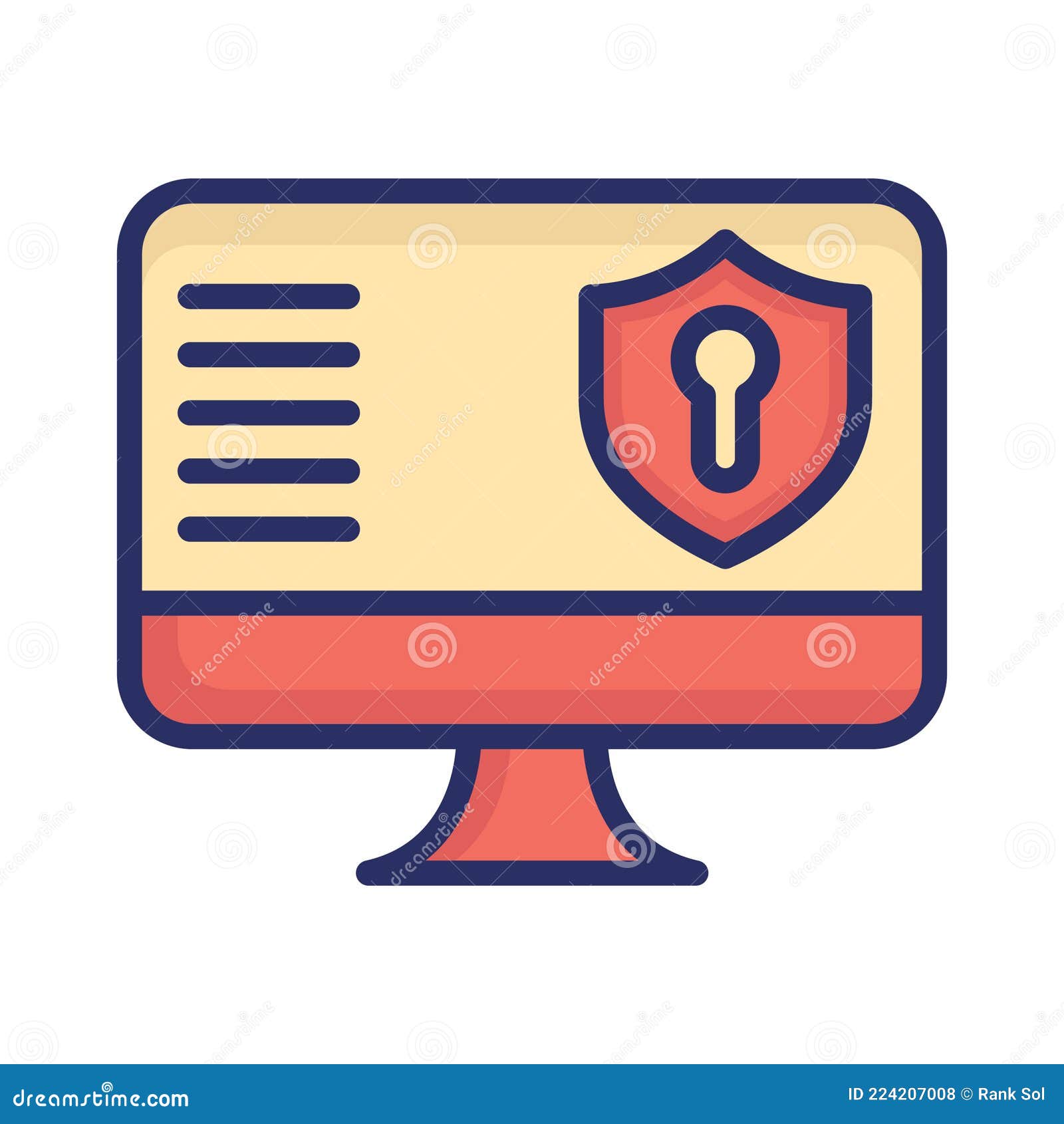 Antivirus Software Icon Which Can Easily Modify or Edit Stock Vector ...