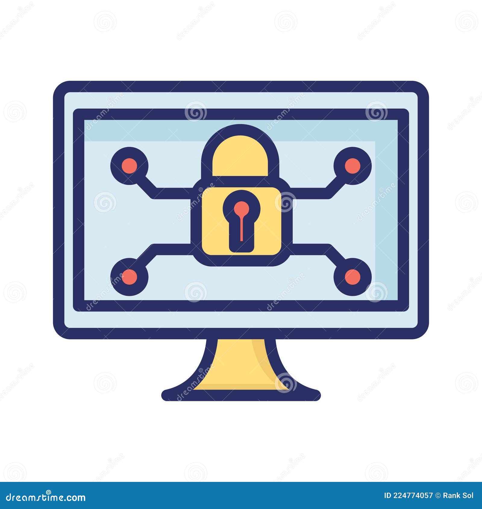 Antivirus Software Icon Which Can Easily Modify or Edit Stock Vector ...