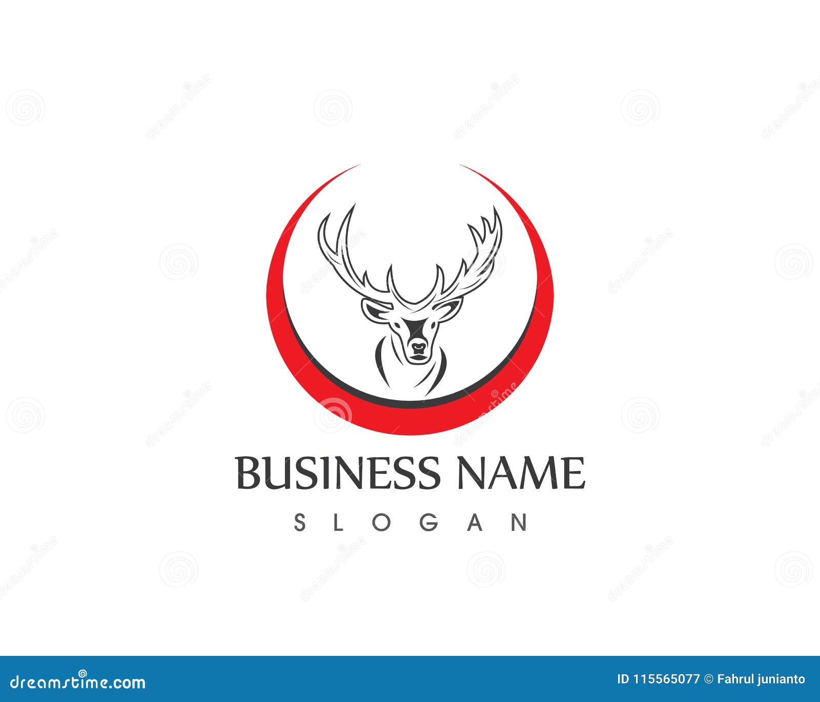Antler Logo Design Template Stock Vector - Illustration of drawing ...