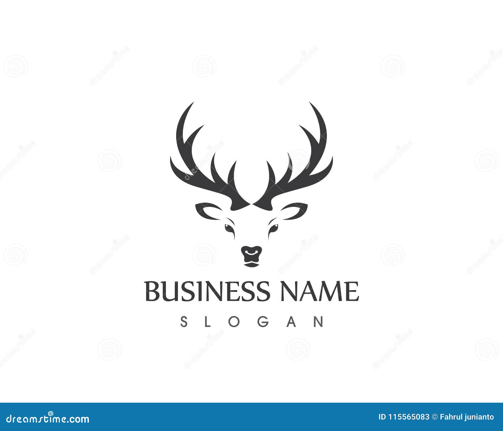 Antler Logo Design Template Stock Vector - Illustration of christmas ...