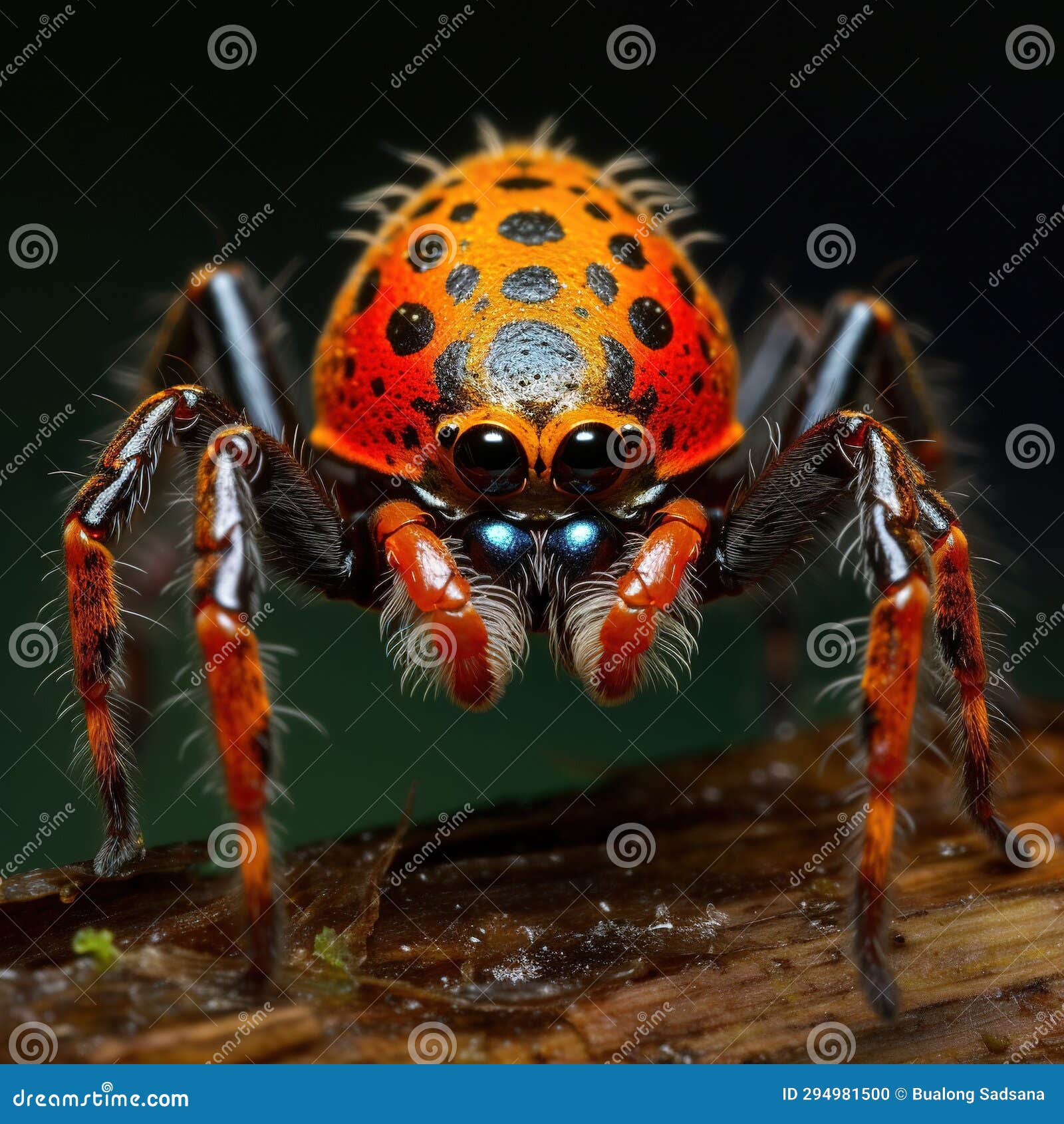 Antmimicking Spider Side View Stock Illustration - Illustration of ...