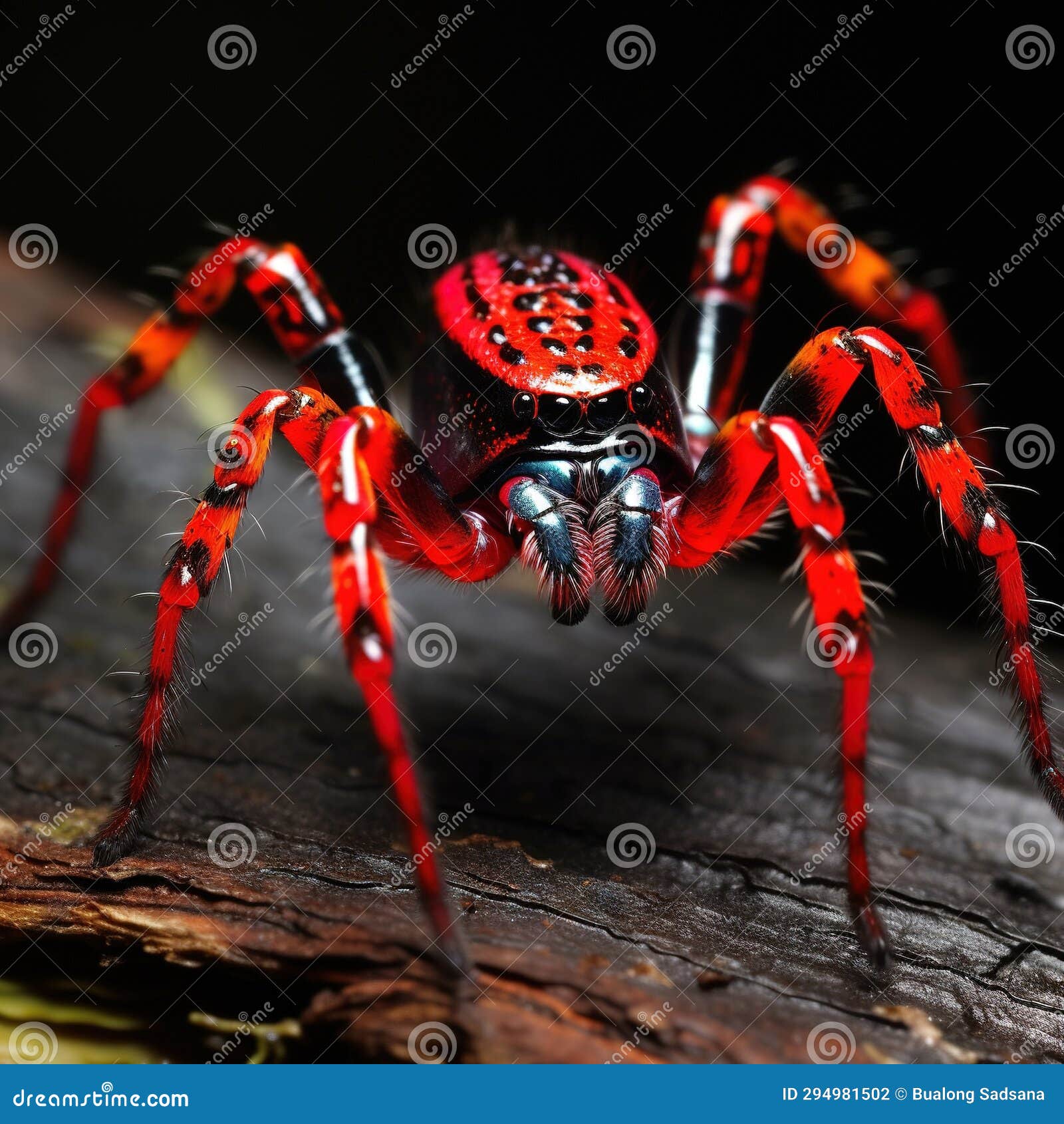 Antmimicking Spider Side View Stock Illustration - Illustration of ...