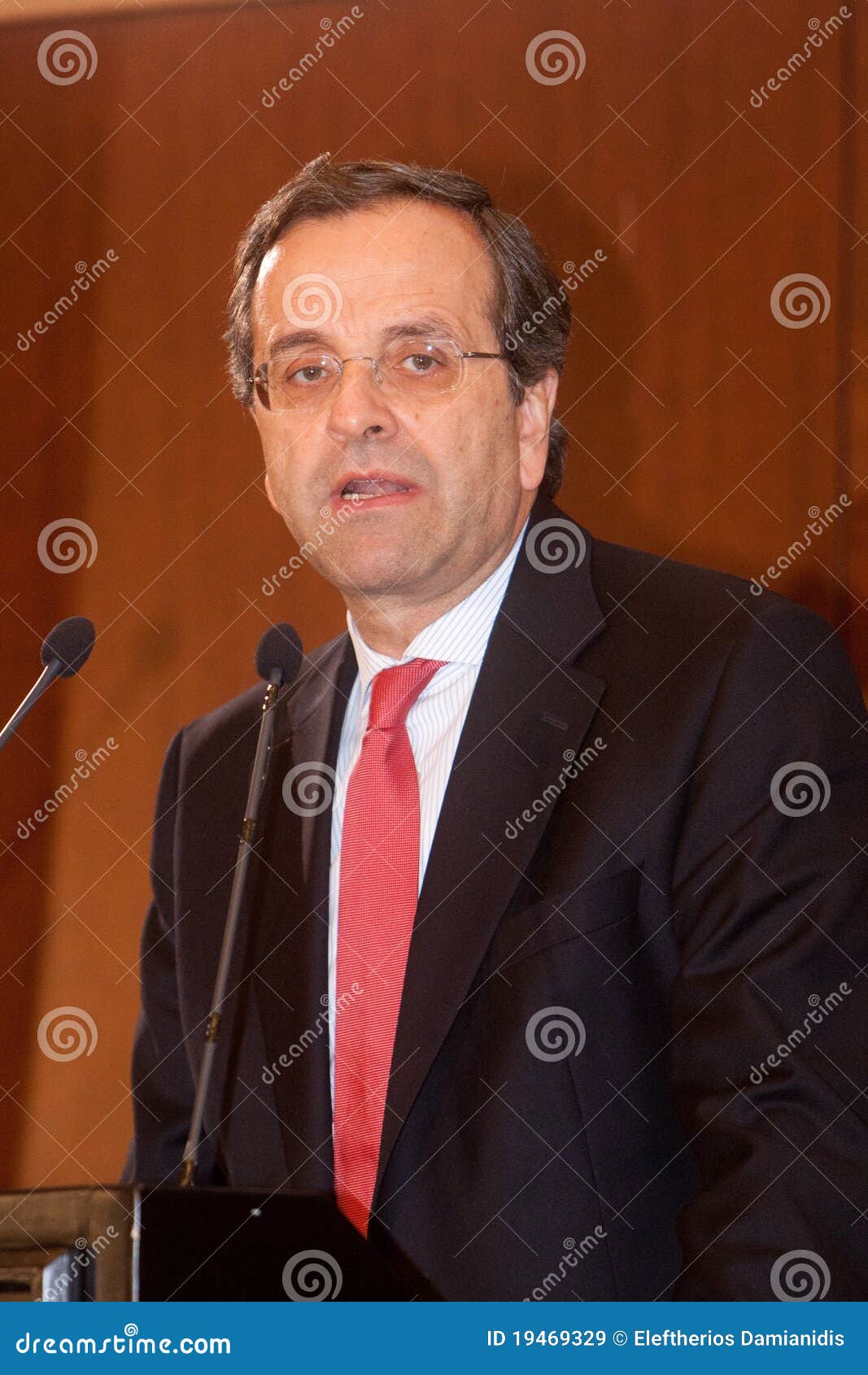 Antonis Samaras editorial stock image. Image of politician - 19469329