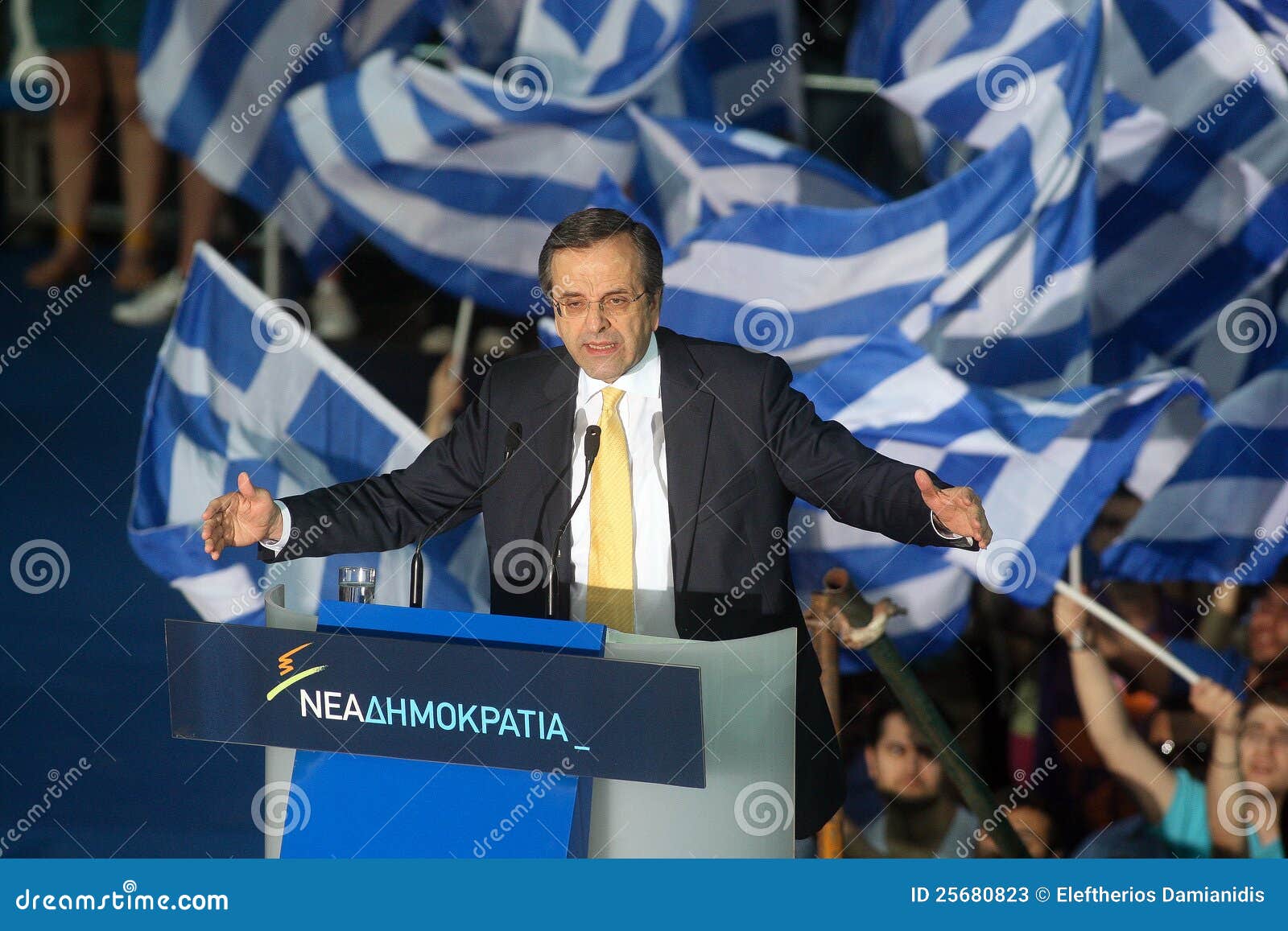 Antonis Samaras Greek Primeminister Editorial Stock Photo - Image of ...