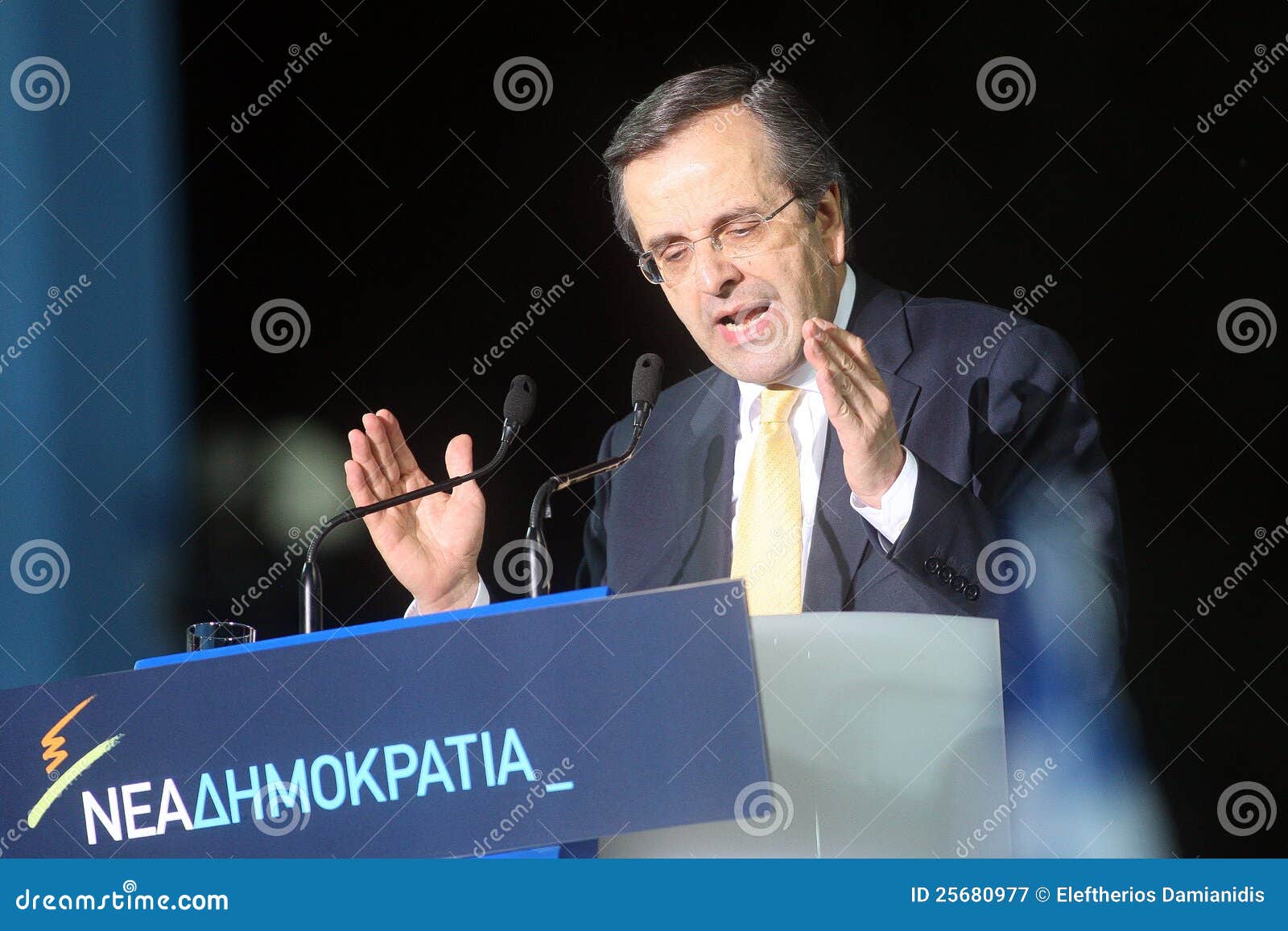 Antonis Samaras Greek Primeminister Redactionele Fotografie - Image of ...