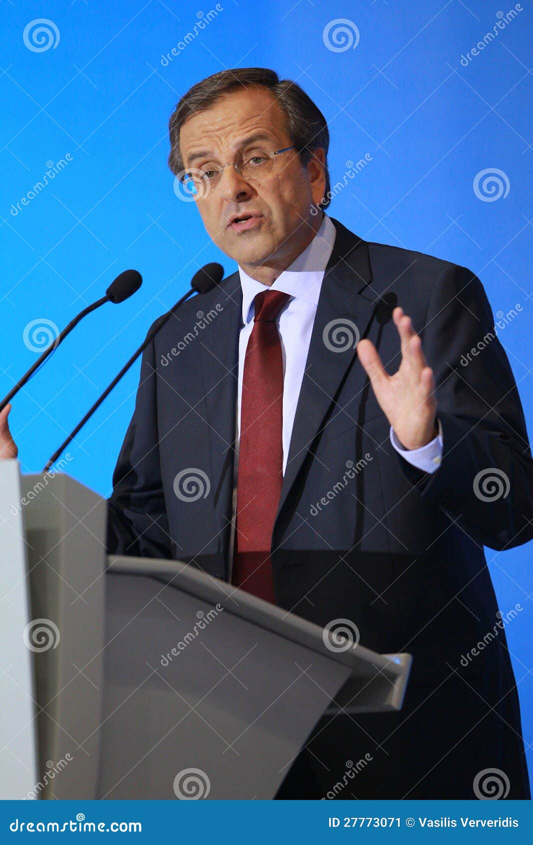 Antonis Samaras in Thessaloniki Editorial Photo - Image of person ...