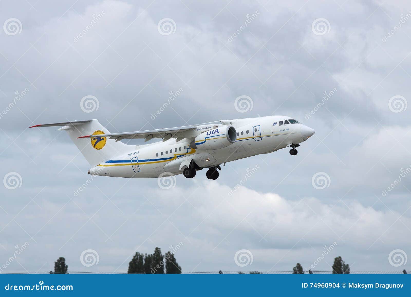 Antonov an-148 Regional Plane Editorial Stock Image - Image of regional ...