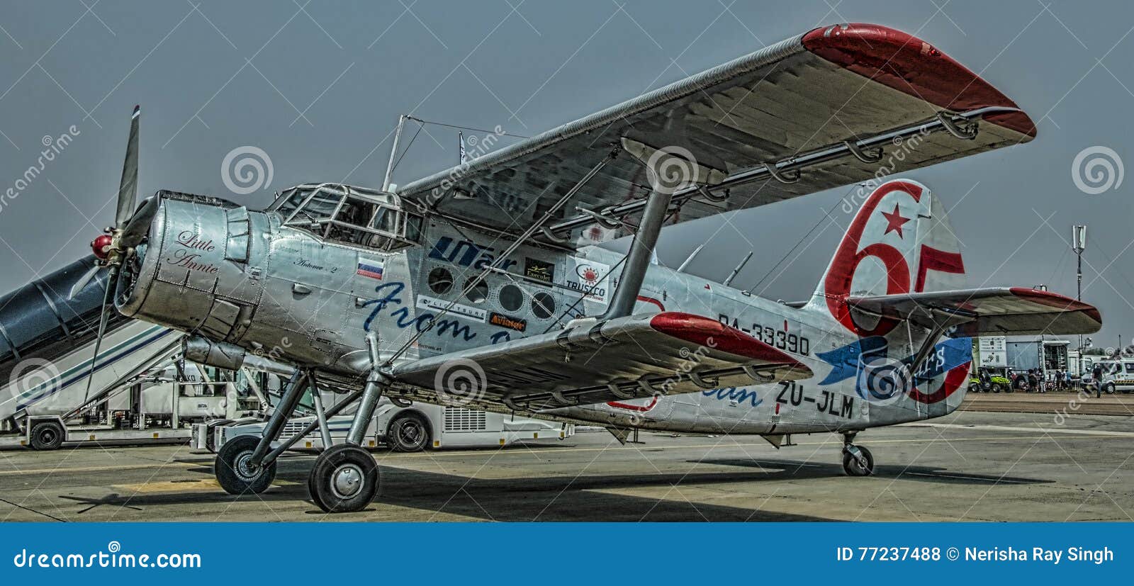 Antonov 2 Russian biplane editorial stock photo. Image of russian ...