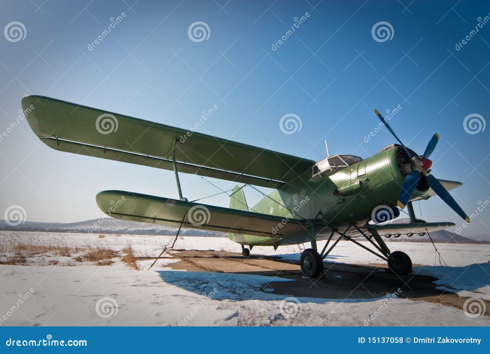 Antonov's An2 Plane In The Winter Stock Photo - Image of private ...