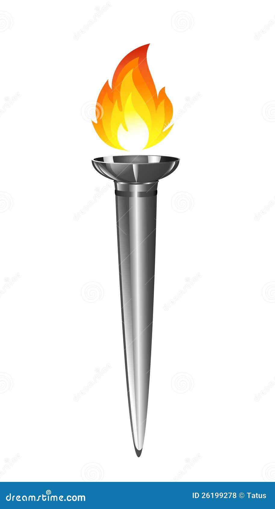 Antorcha ilustración del vector. Ilustración de aislado - 26199278