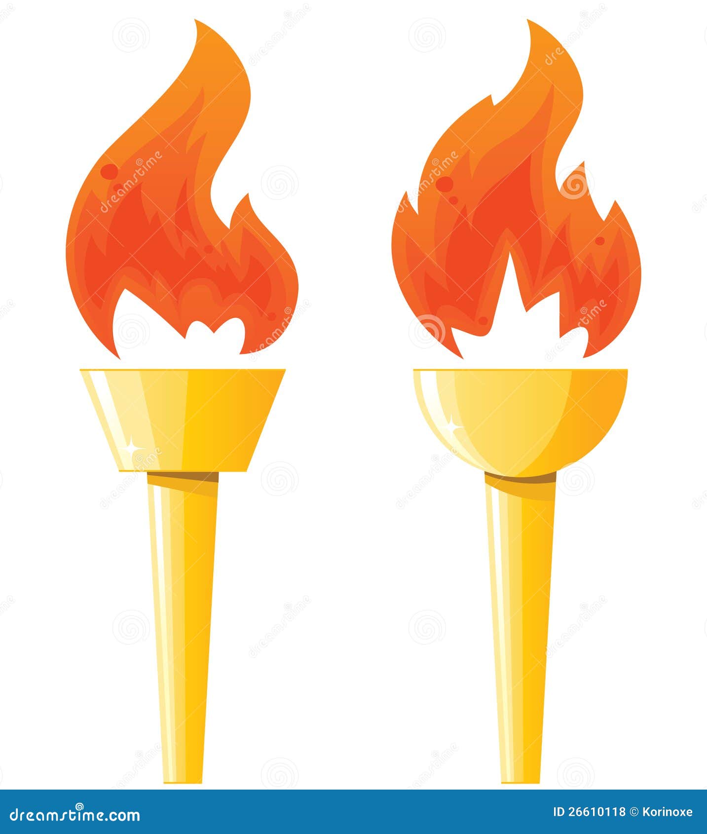 Antorcha ilustración del vector. Ilustración de icono - 26610118