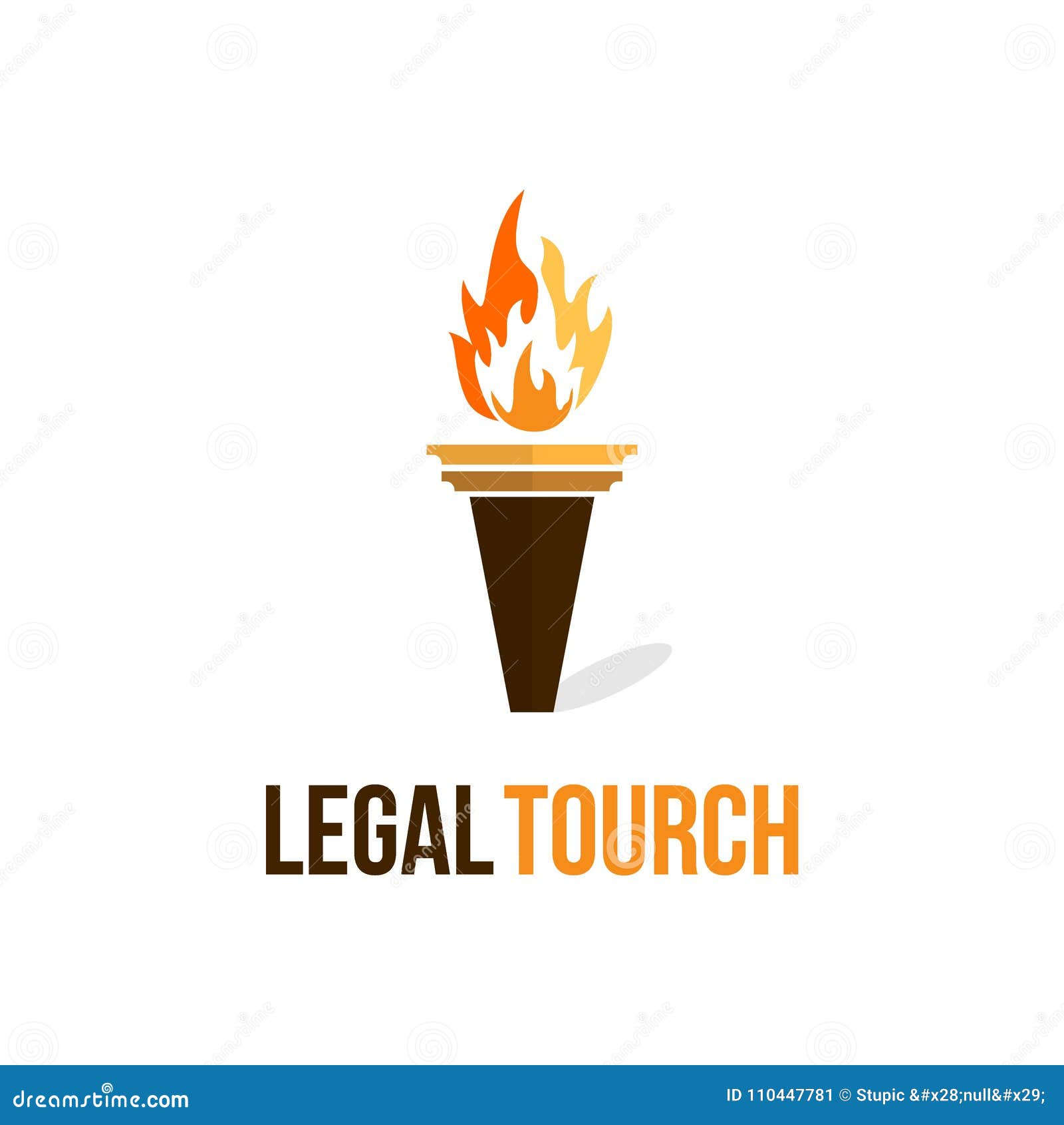 Antorcha Logo Vector Art Logo Stock de ilustración - Ilustración de ...