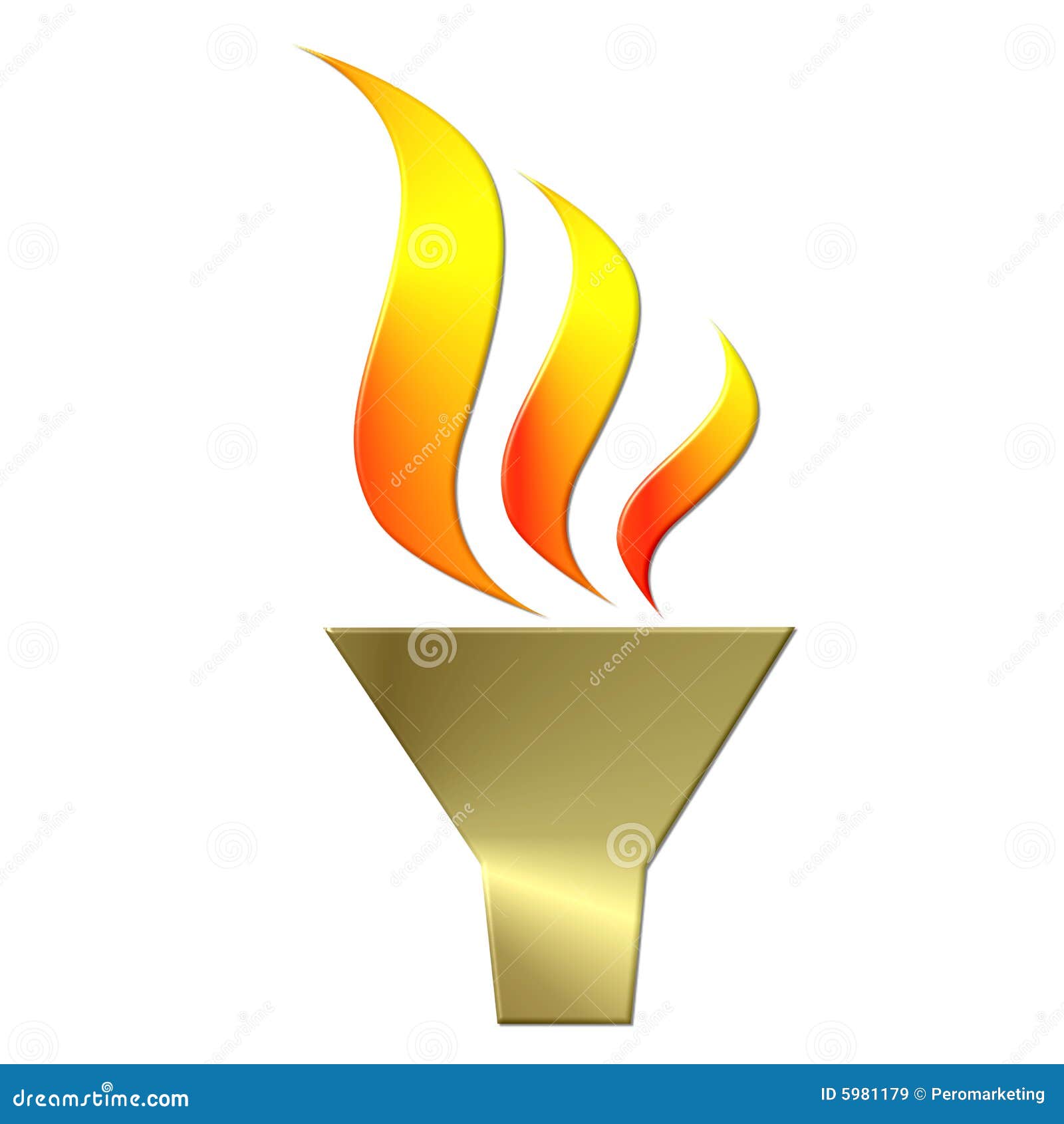 Antorcha Olímpica Ilustrada Stock de ilustración - Ilustración de ...