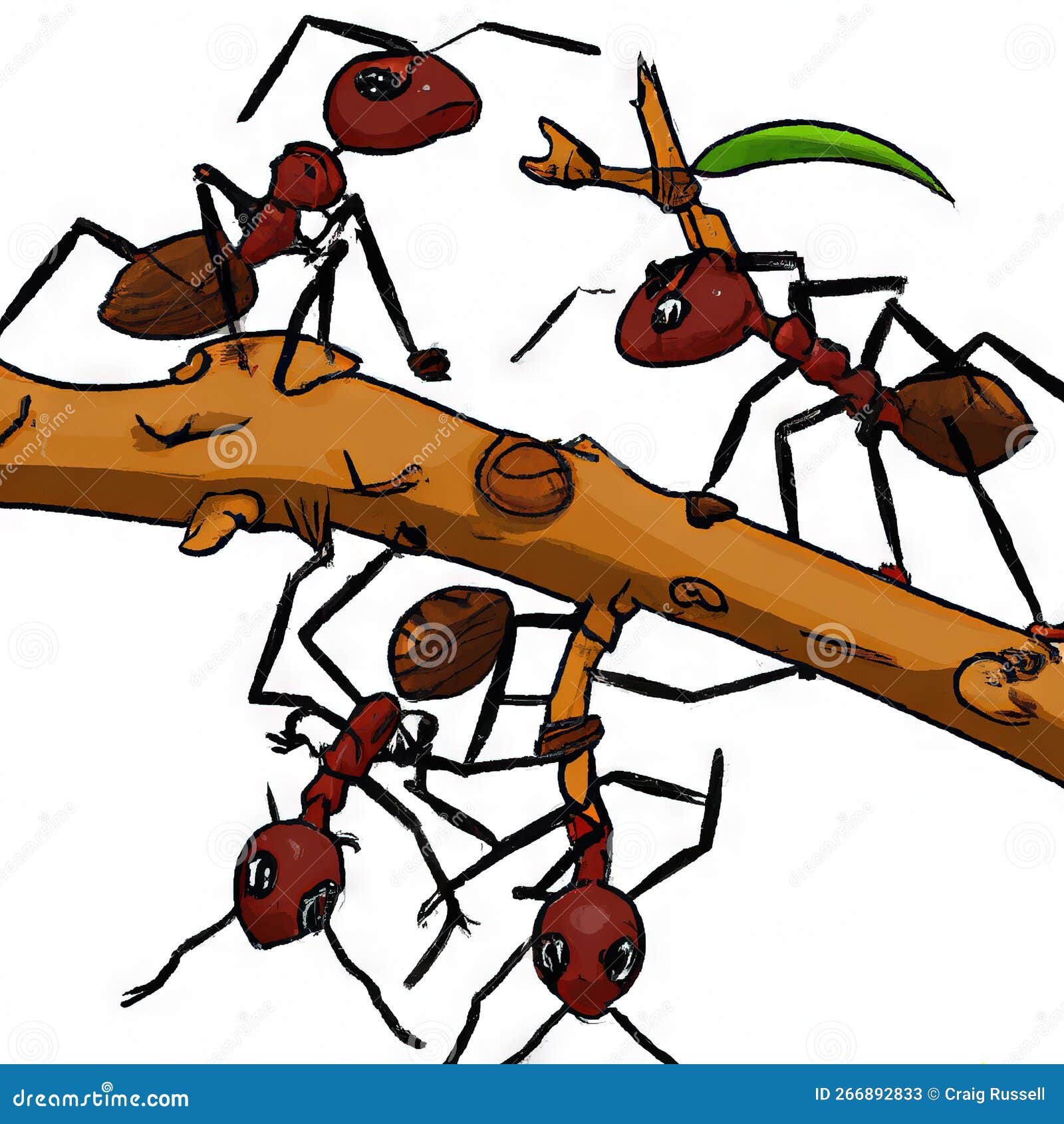 Explorer Ants Are On An Adventure Looking For Clues, Doodle Icon Image ...