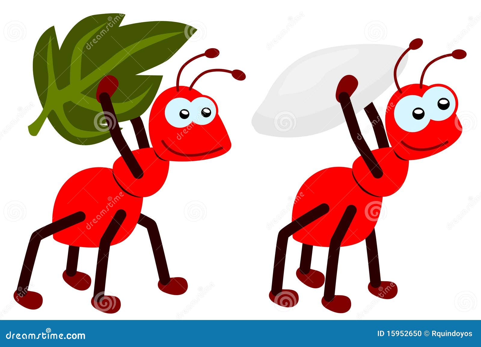 Ants carry stock illustration. Illustration of character - 15952650