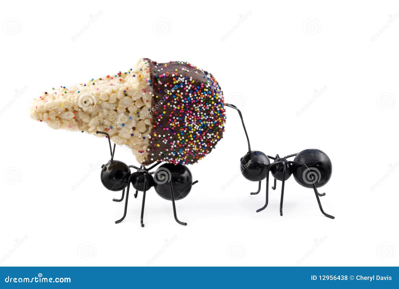 Ant Carrying Ice Cream Cone Stock Photography | CartoonDealer.com #11226956