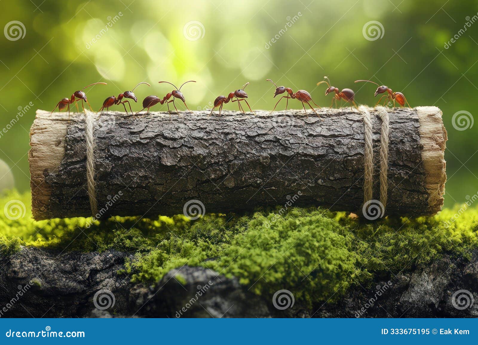Ants Carrying a Log a Fascinating Example of Teamwork in Nature these ...