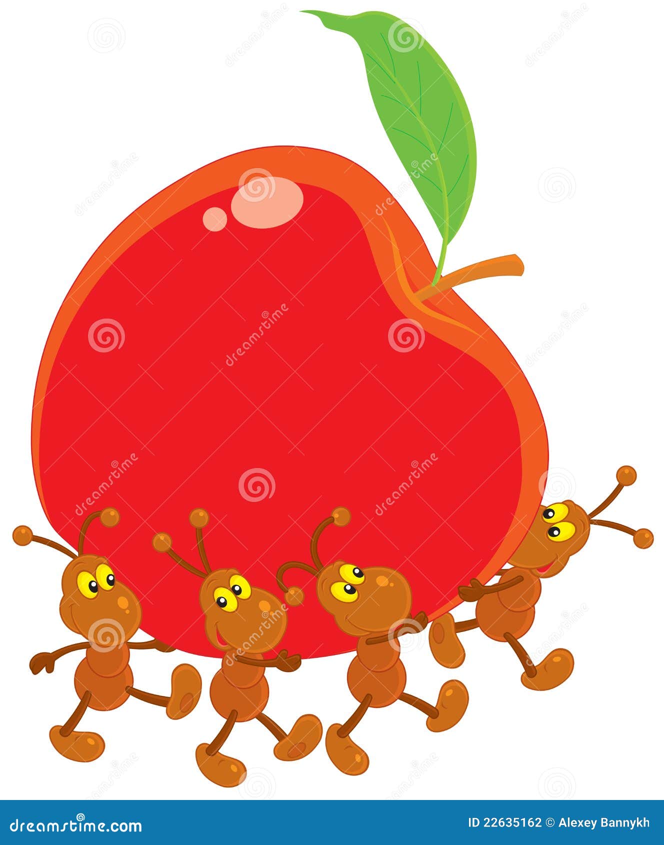 Apple And Ants Join The Dots Puzzle And Coloring Page Vector ...