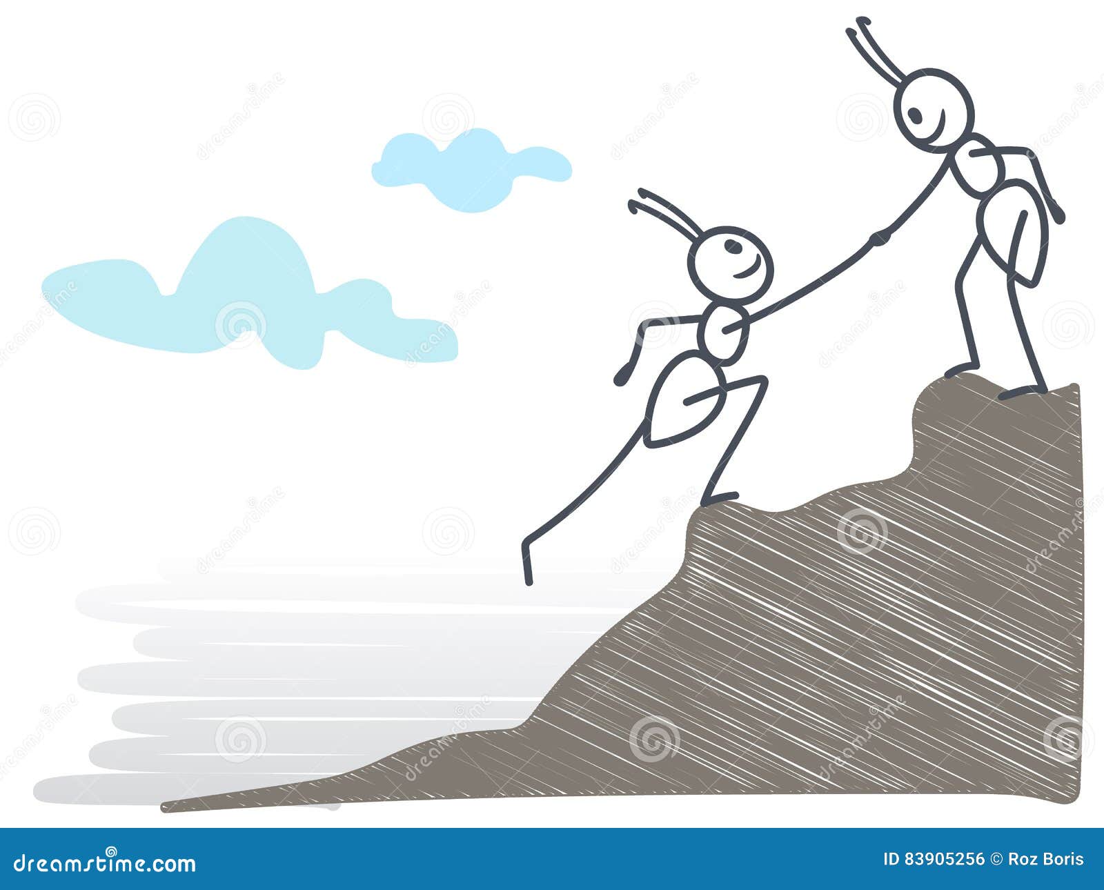 Ants Climbing A Surface Vector Silhouette Clip Art Black And White ...