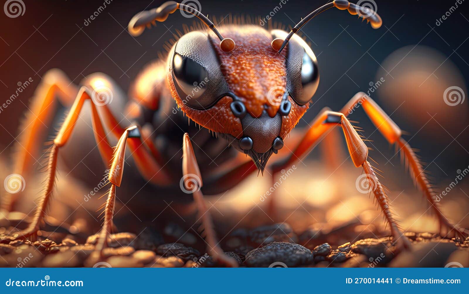Ants Illustration by Generative AI Stock Illustration - Illustration of ...