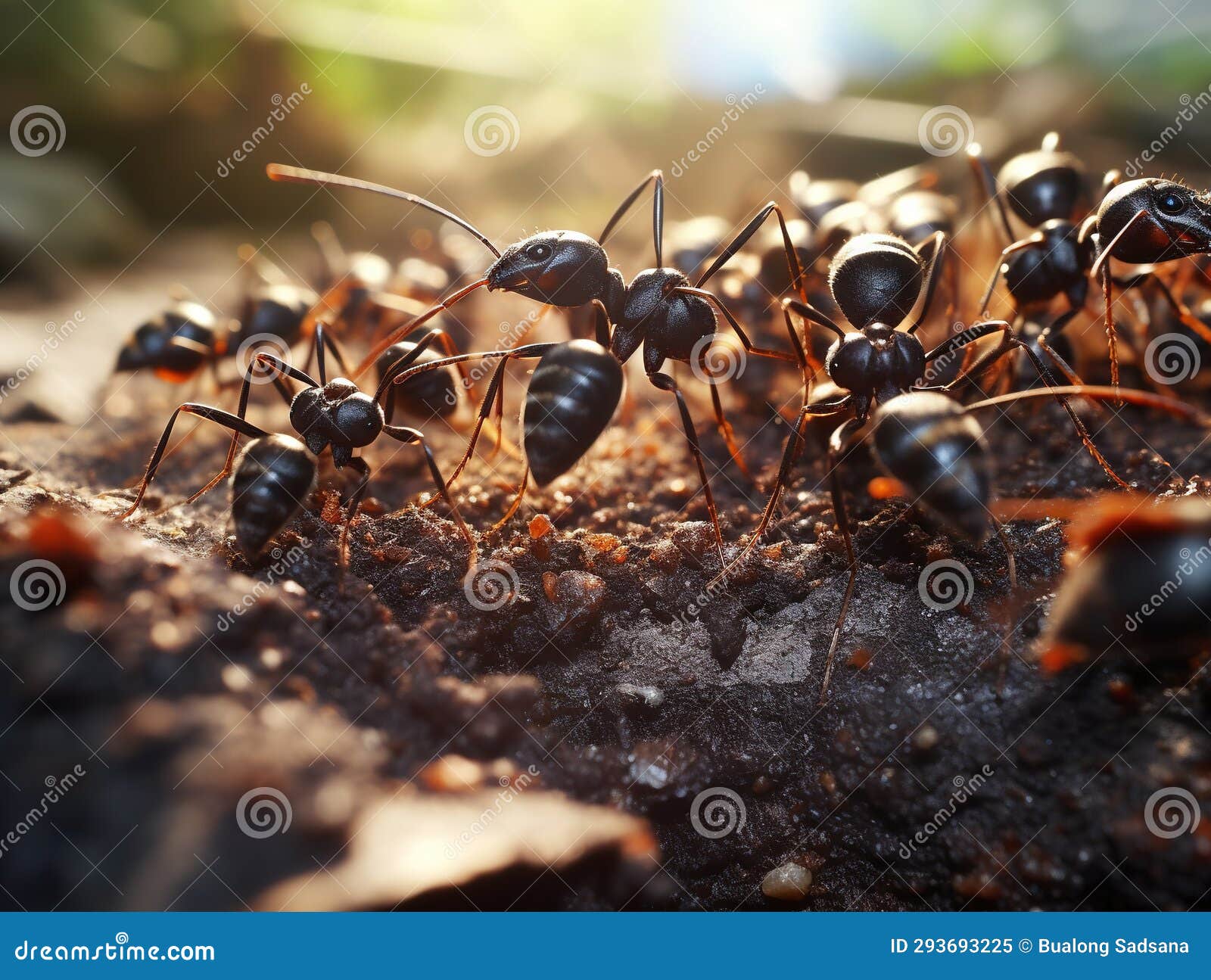 Ai Generated Illustration Wildlife Concept of Ants Stock Illustration ...