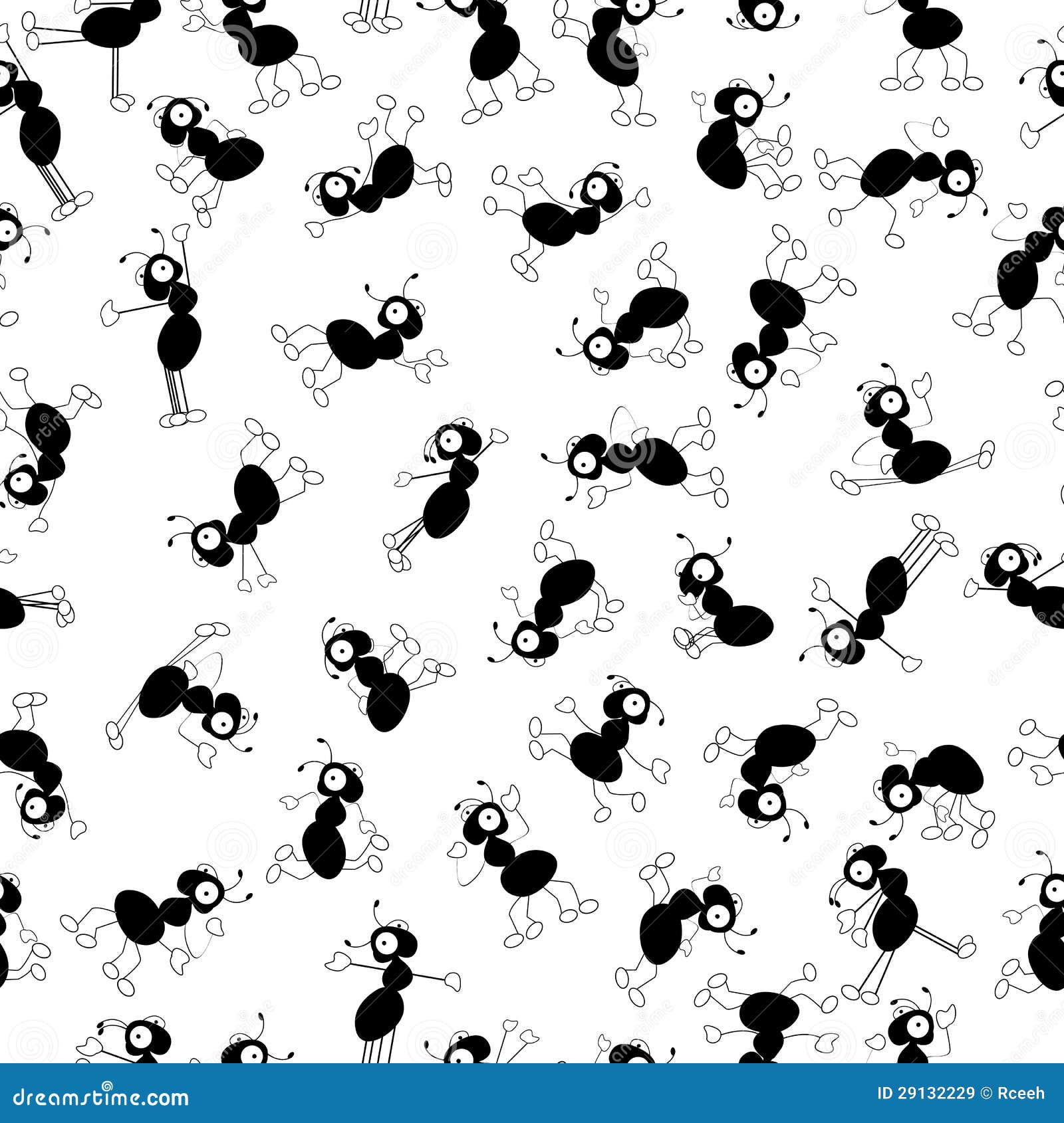 Ants pattern seamless stock vector. Illustration of abstract - 29132229