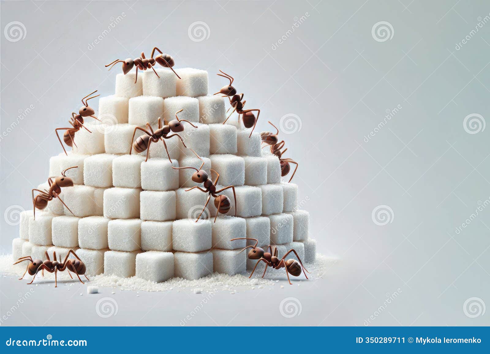 Pyramid Of Sugar Cubes Isolated White Background Royalty-Free Stock ...