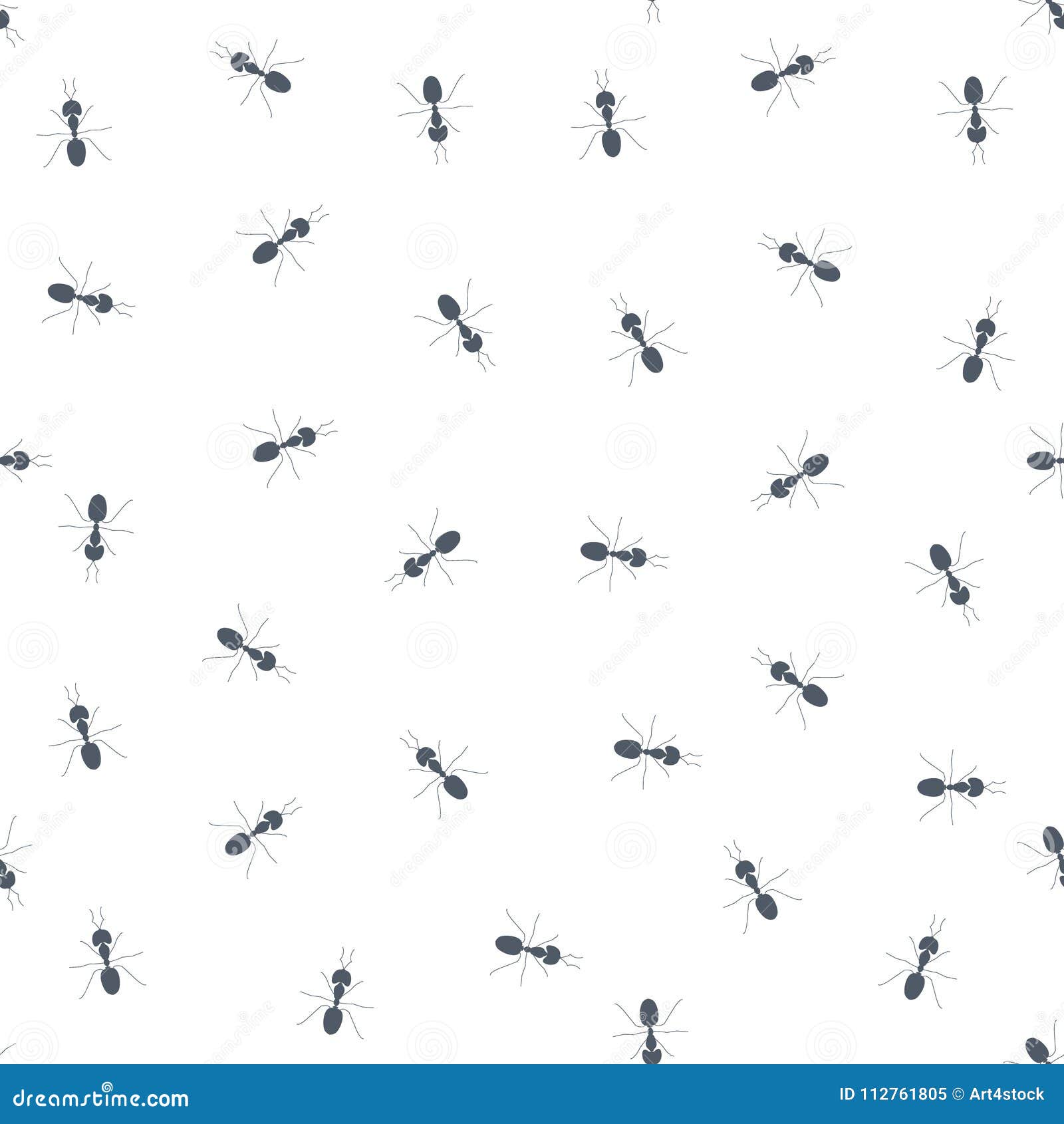 Ants seamless pattern stock vector. Illustration of graphic - 112761805