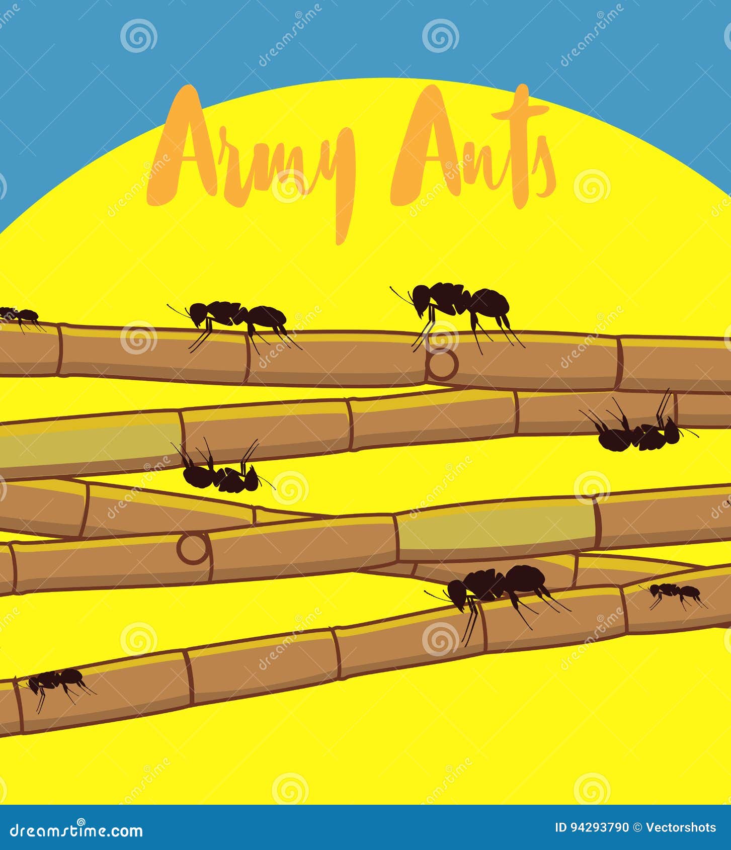 Diligent Ants Team Vector Illustration | CartoonDealer.com #94293882