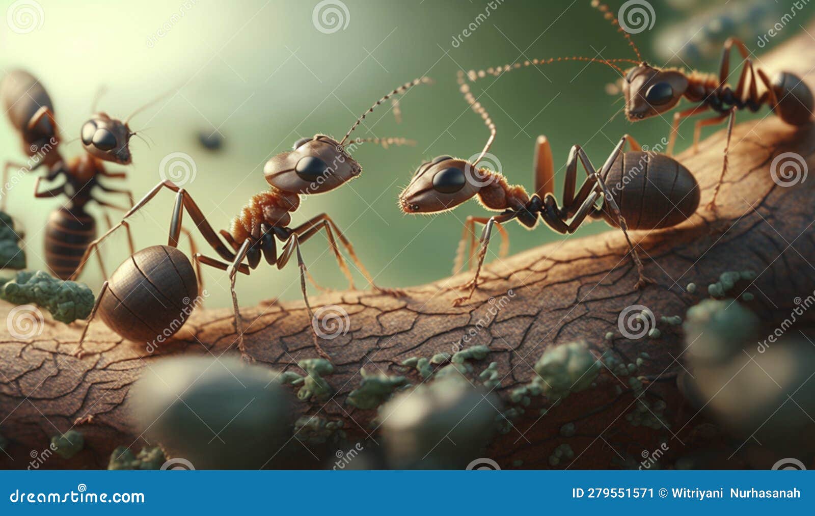 Ants Talk To Each Other, Tema Work Concept Royalty-Free Stock Photo ...