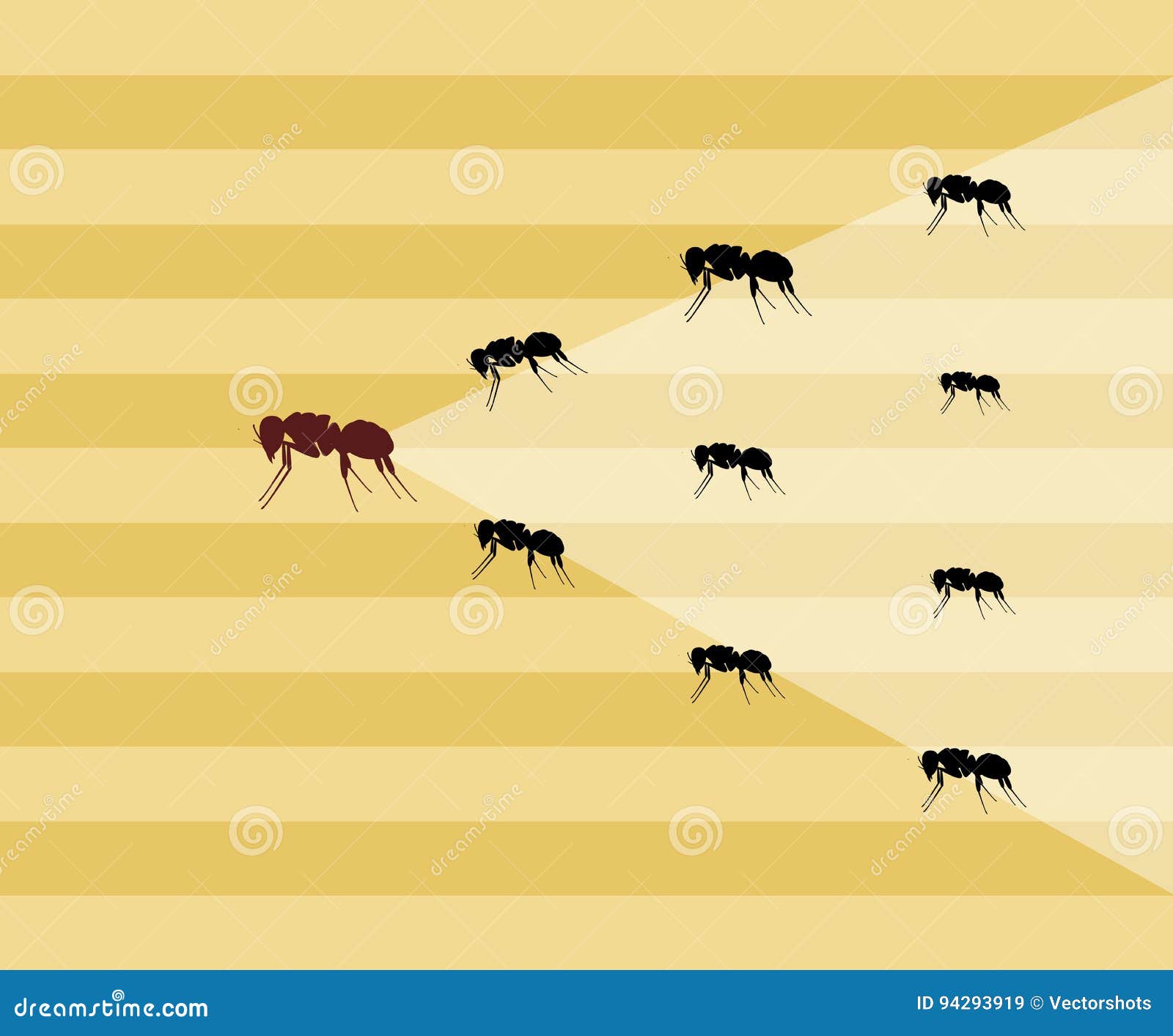 Diligent Ants Team Vector Illustration | CartoonDealer.com #94293882