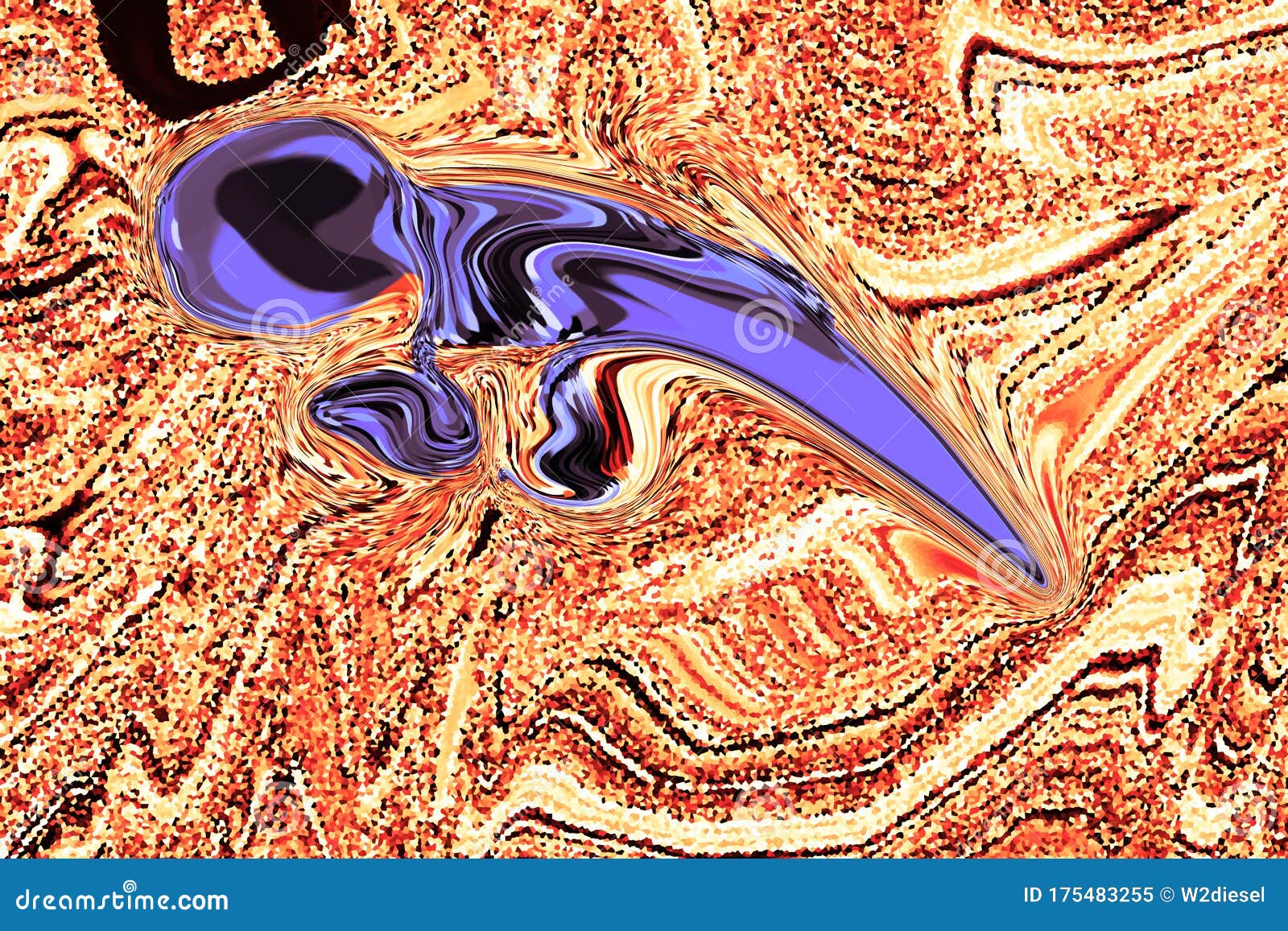 Ants in the Universe 3d Abstract Design Stock Illustration ...