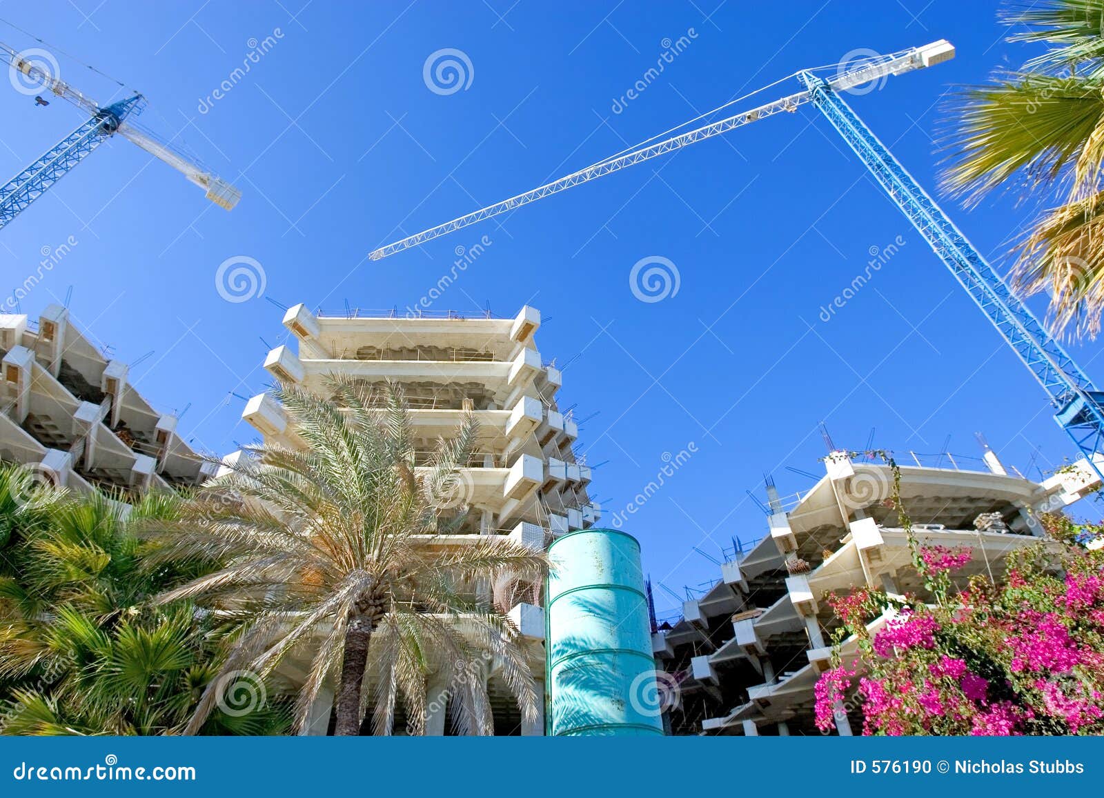 Ants Views of a Building Site on a Sunny Day Stock Photo - Image of ...