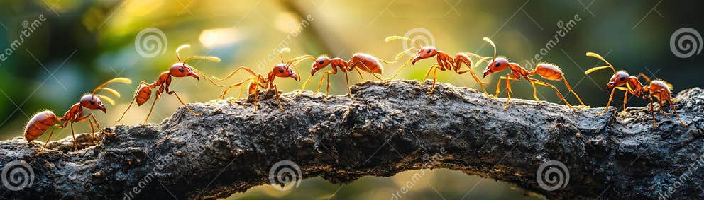 Ants Working Together a Powerful Display of Unity in Nature Ants on a ...
