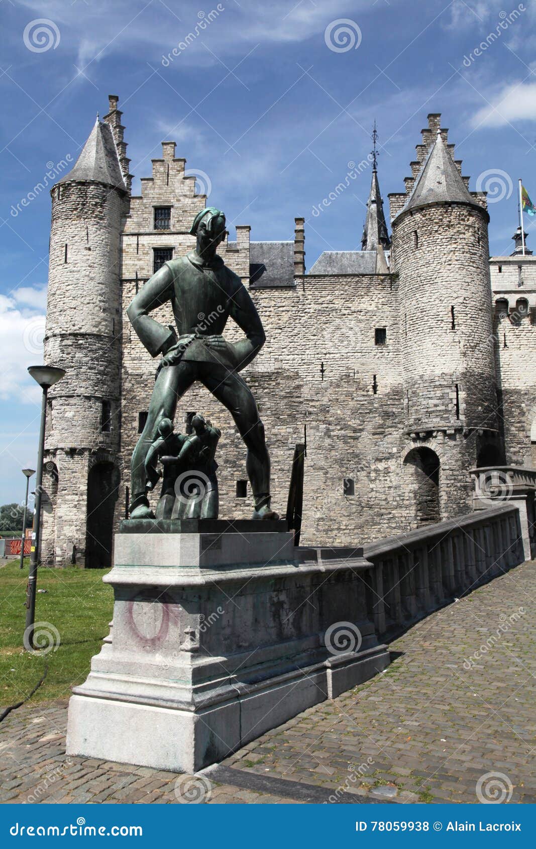 Antwerp castle stock photo. Image of landmark, culture - 78059938