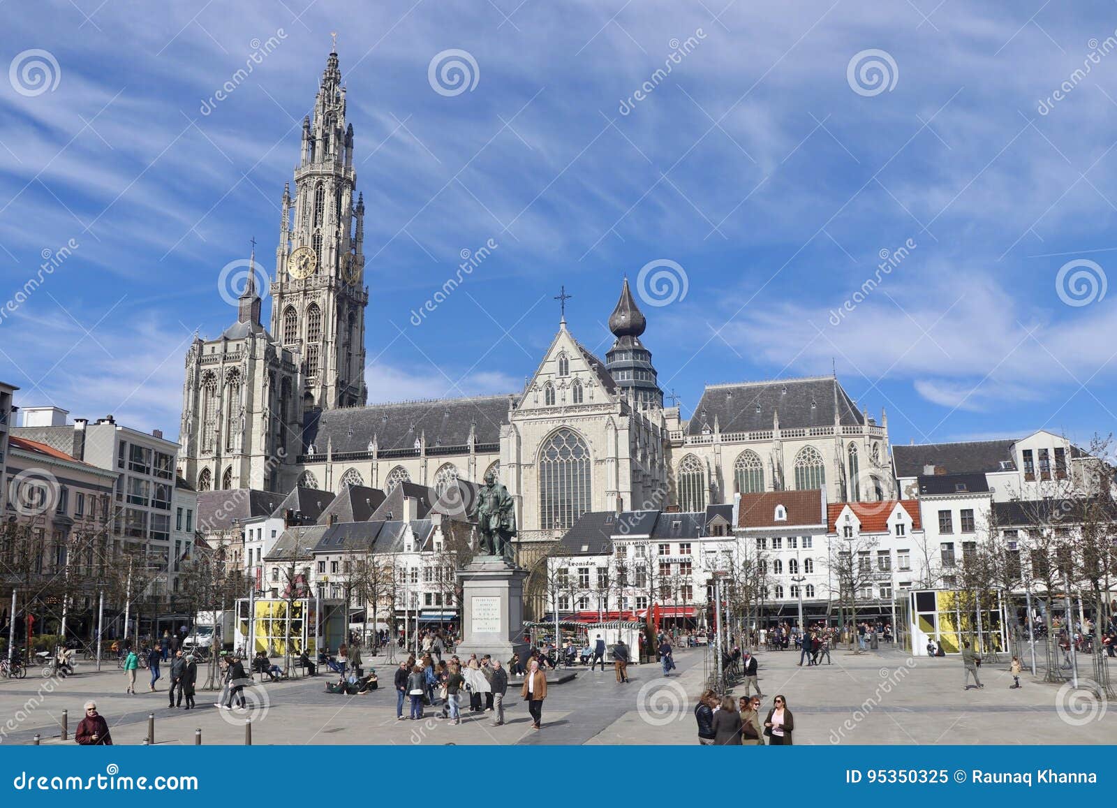 Antwerp City Centre editorial image. Image of architecture - 95350325
